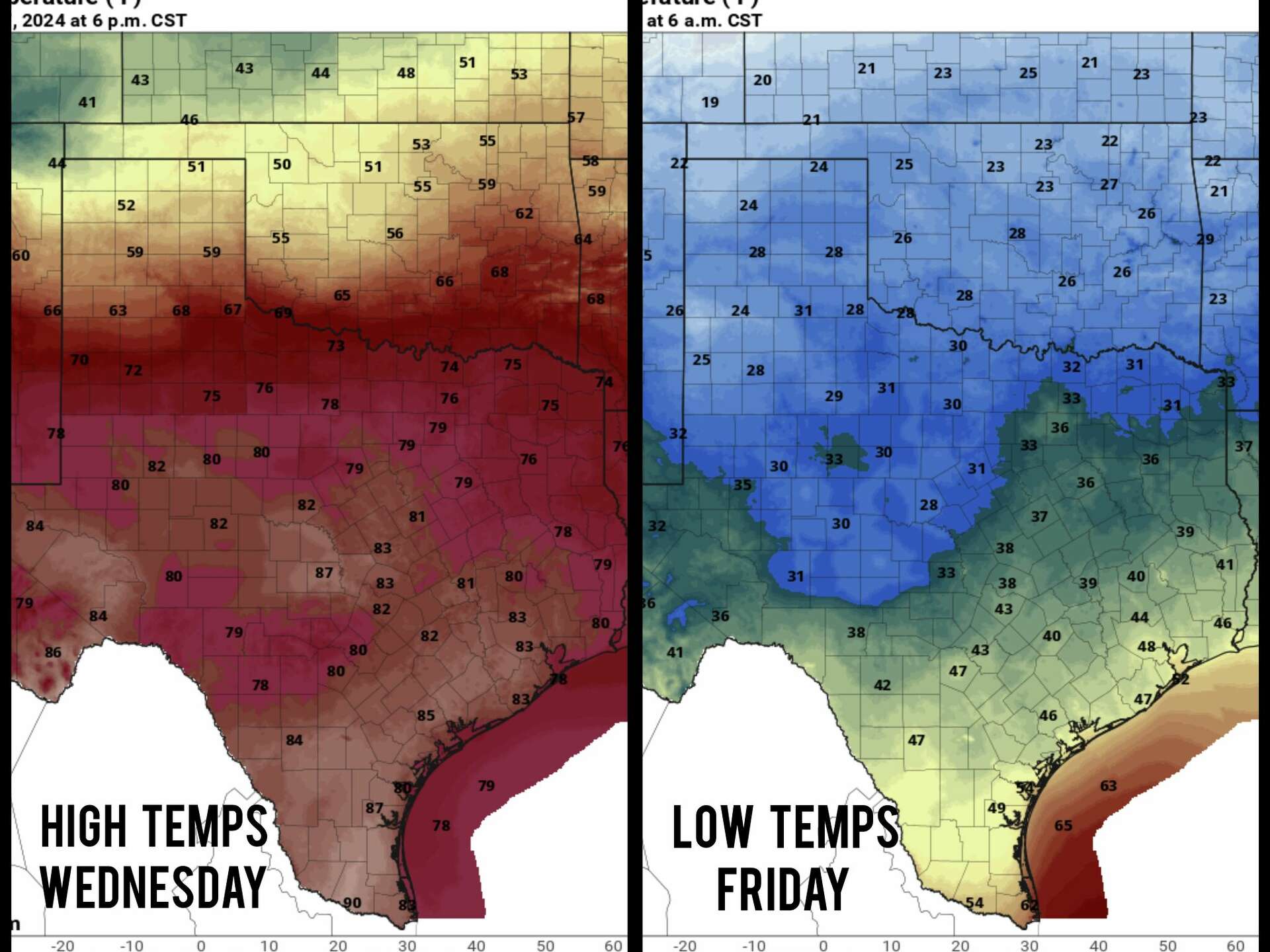 After today, a drastic weather pattern shift is coming to Texas