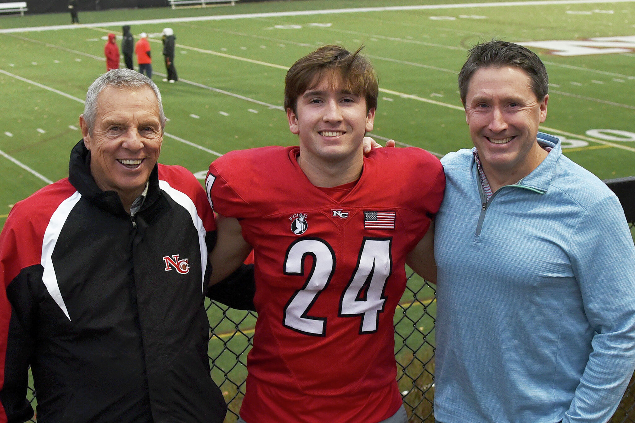 New Canaan's McInerneys father-son duo play football for Lou Marinelli
