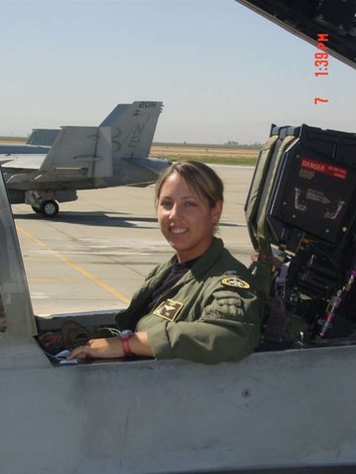 She's a Navy star flying high at 1,200 mph