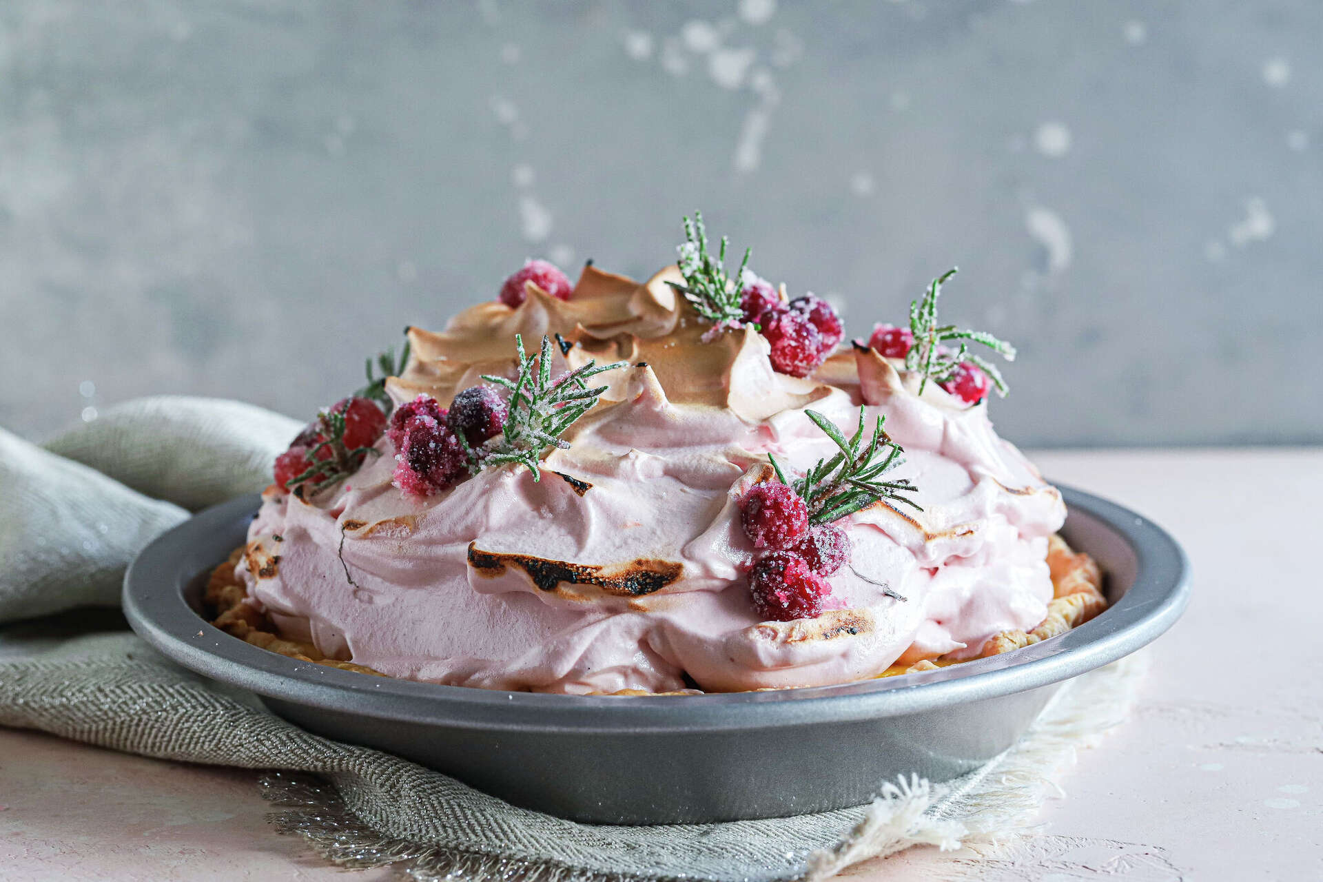 Recipe: Orange and Ginger Curd Pie with Cranberry Meringue