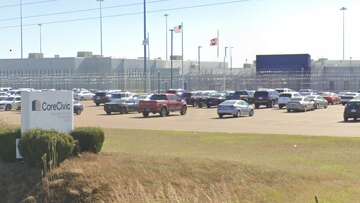 What out-of-state jails are Harris County inmates sent to and why?