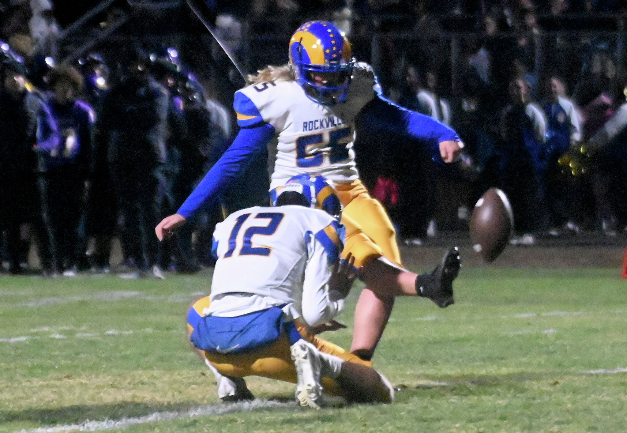 Rockville kicker Molly Wilson makes her mark on and off football field