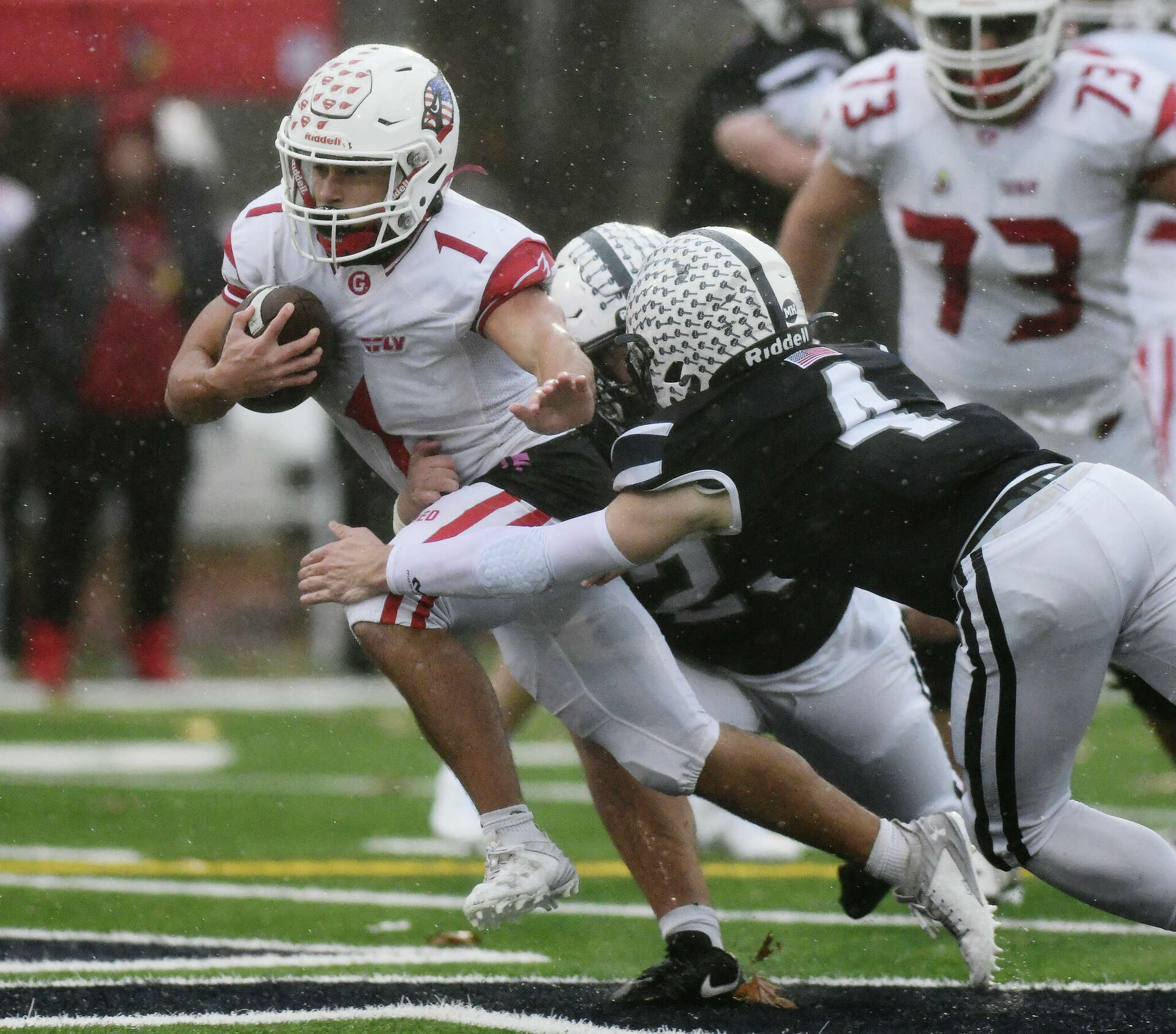 No. 8 Staples football defeated Greenwich on Thanksgiving