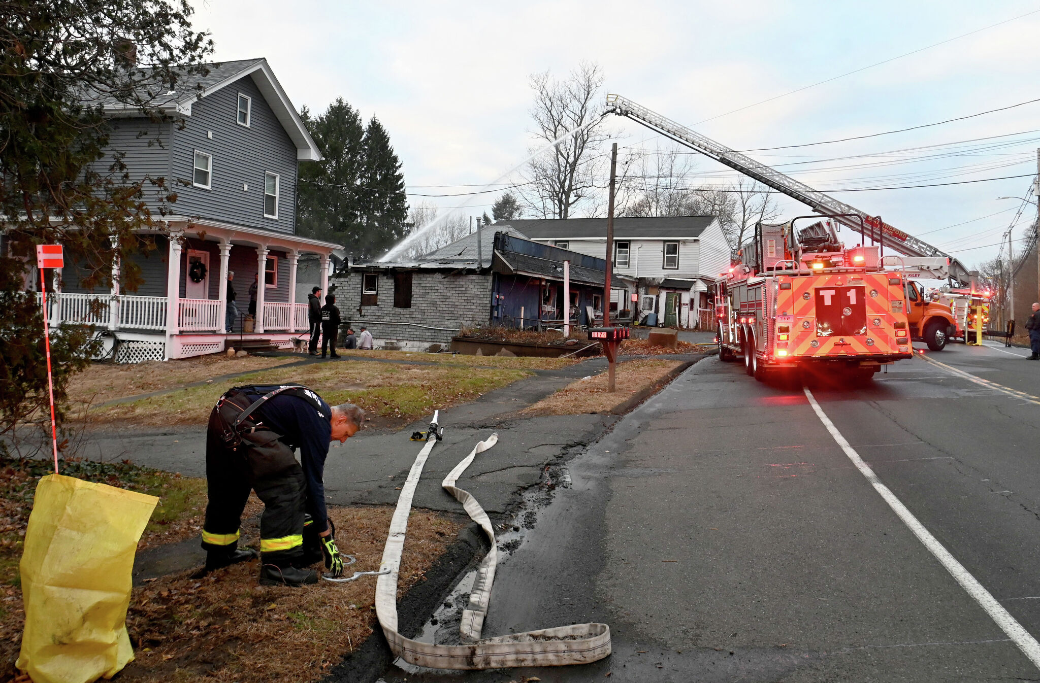 Wallingford fire sends one person to the hospital, officials say