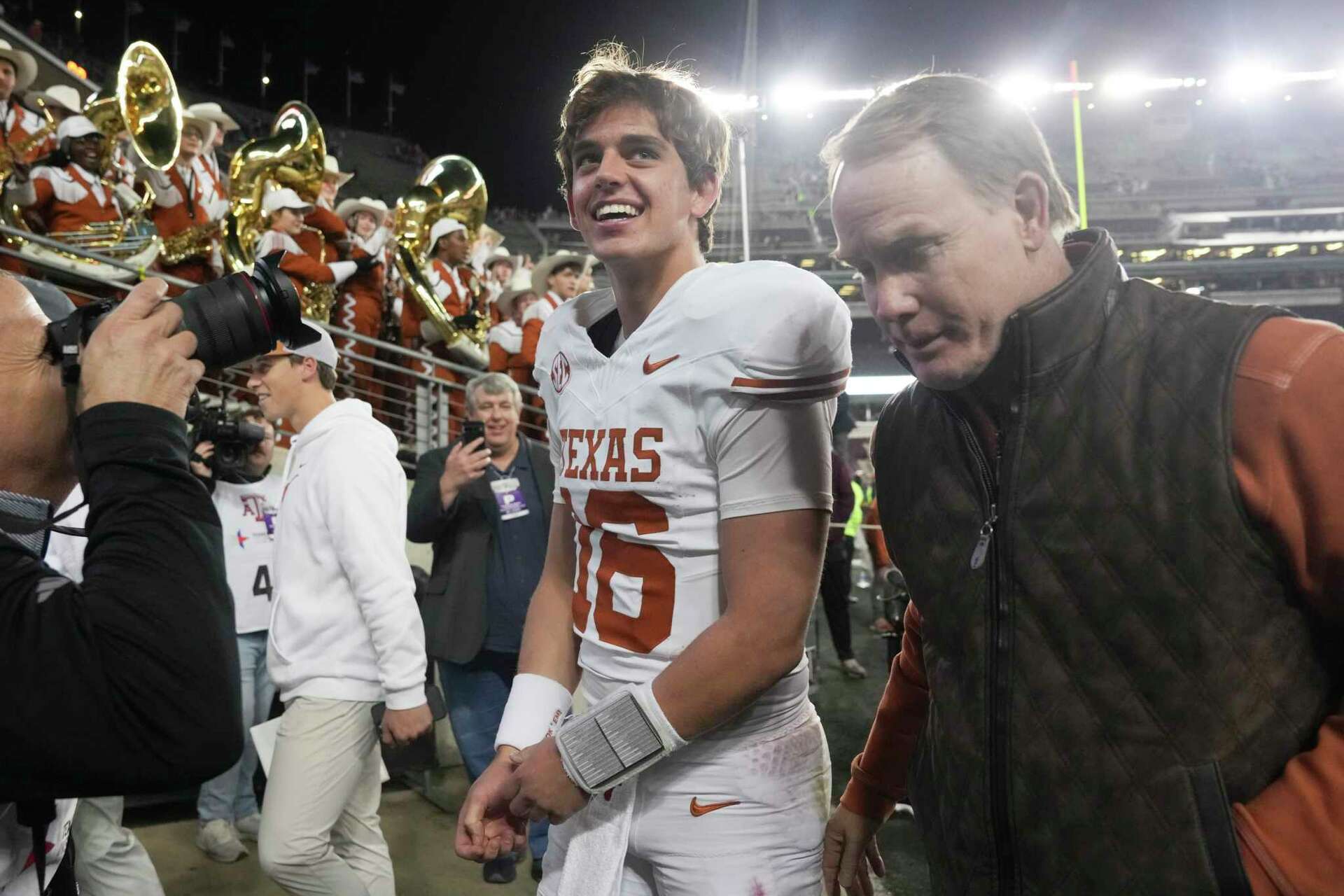 Texas Longhorns starting QB Arch Manning has learned a lot as backup
