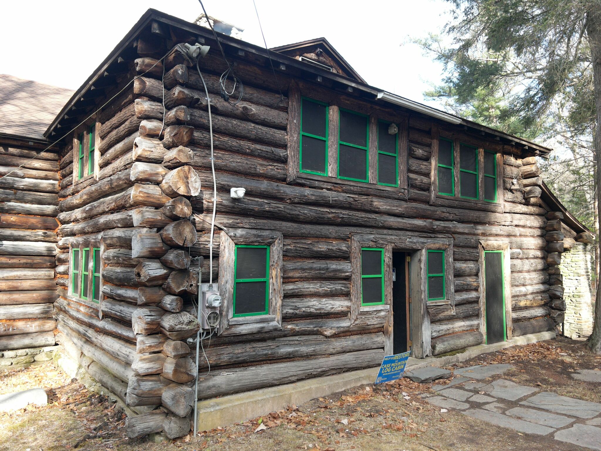 Case Mountain Log Cabin work continues, with tour upcoming