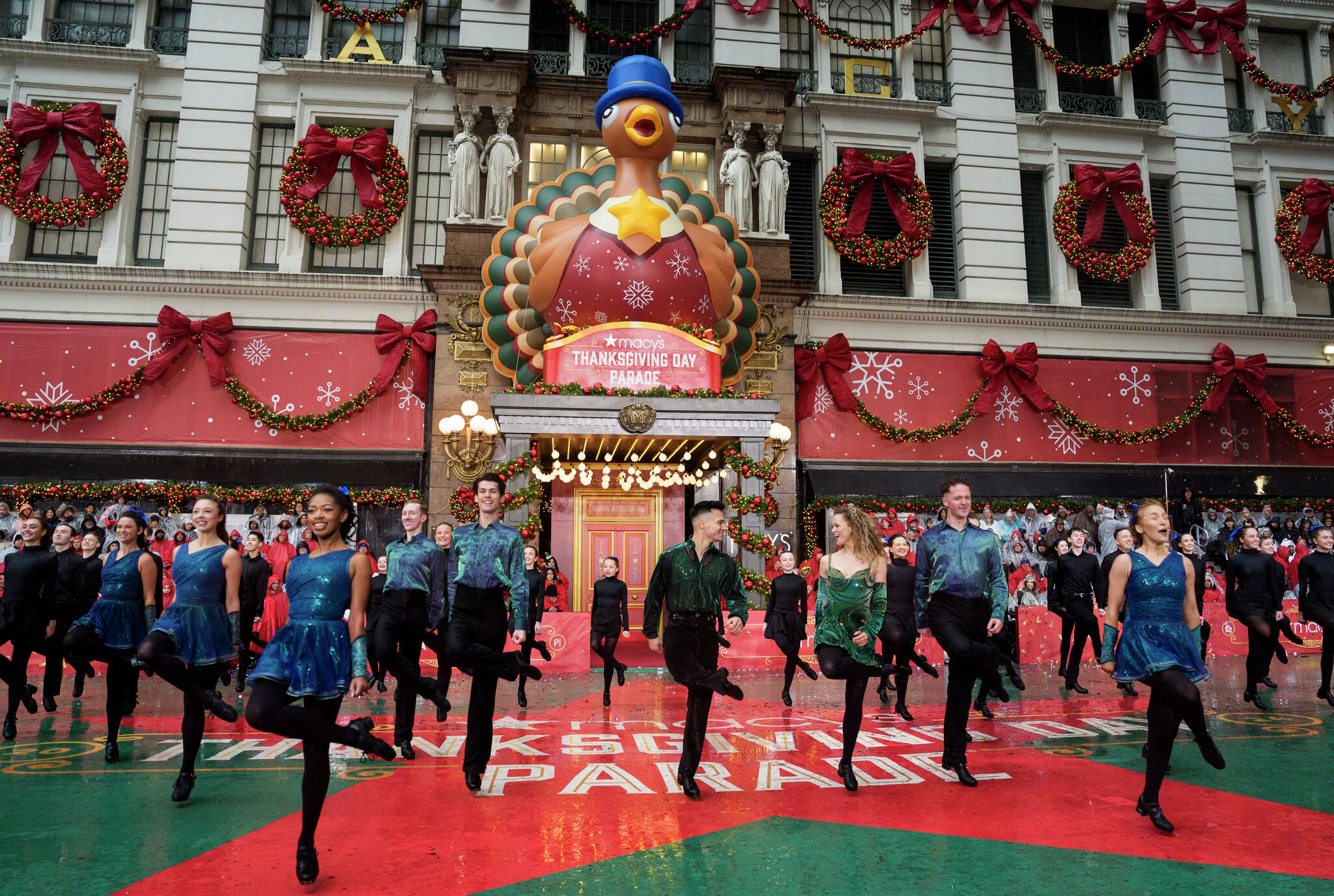 Two CT teens danced with Riverdance at the Macy's Thanksgiving Day