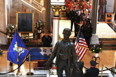 Former CT Gov. Jodi Rell remembered during service at Capitol