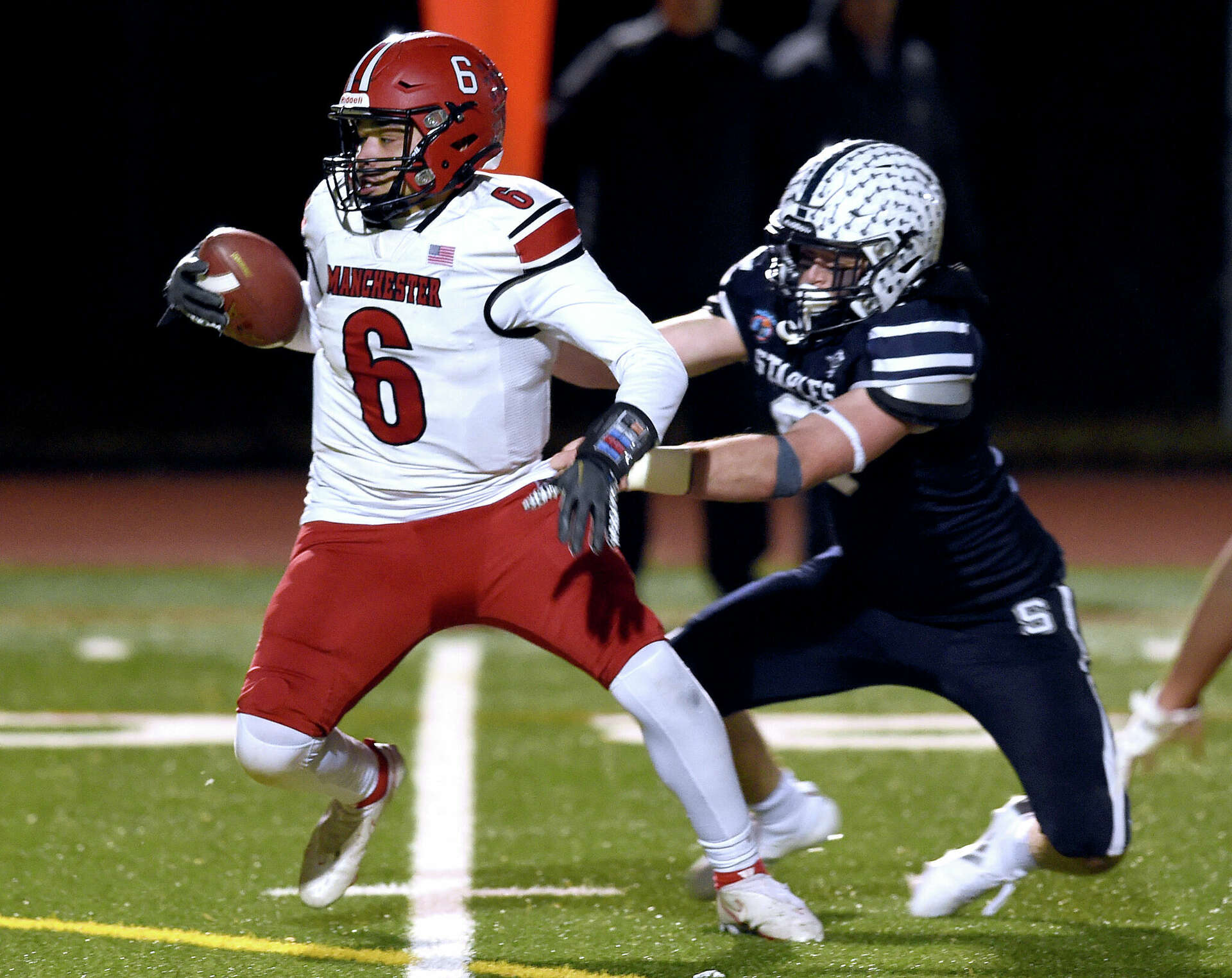 Staples football defeats Manchester to advance to CIAC Class LL semis