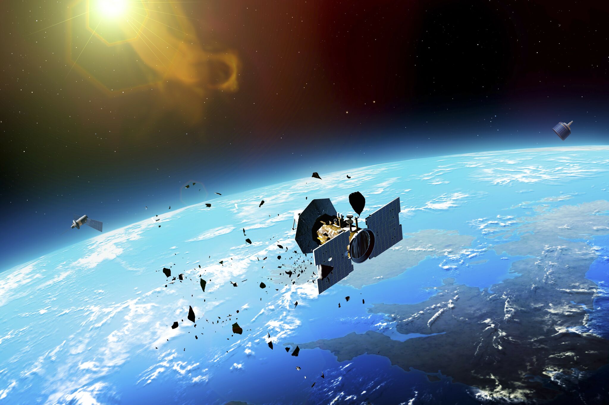 3 satellites destroyed because of the Sun