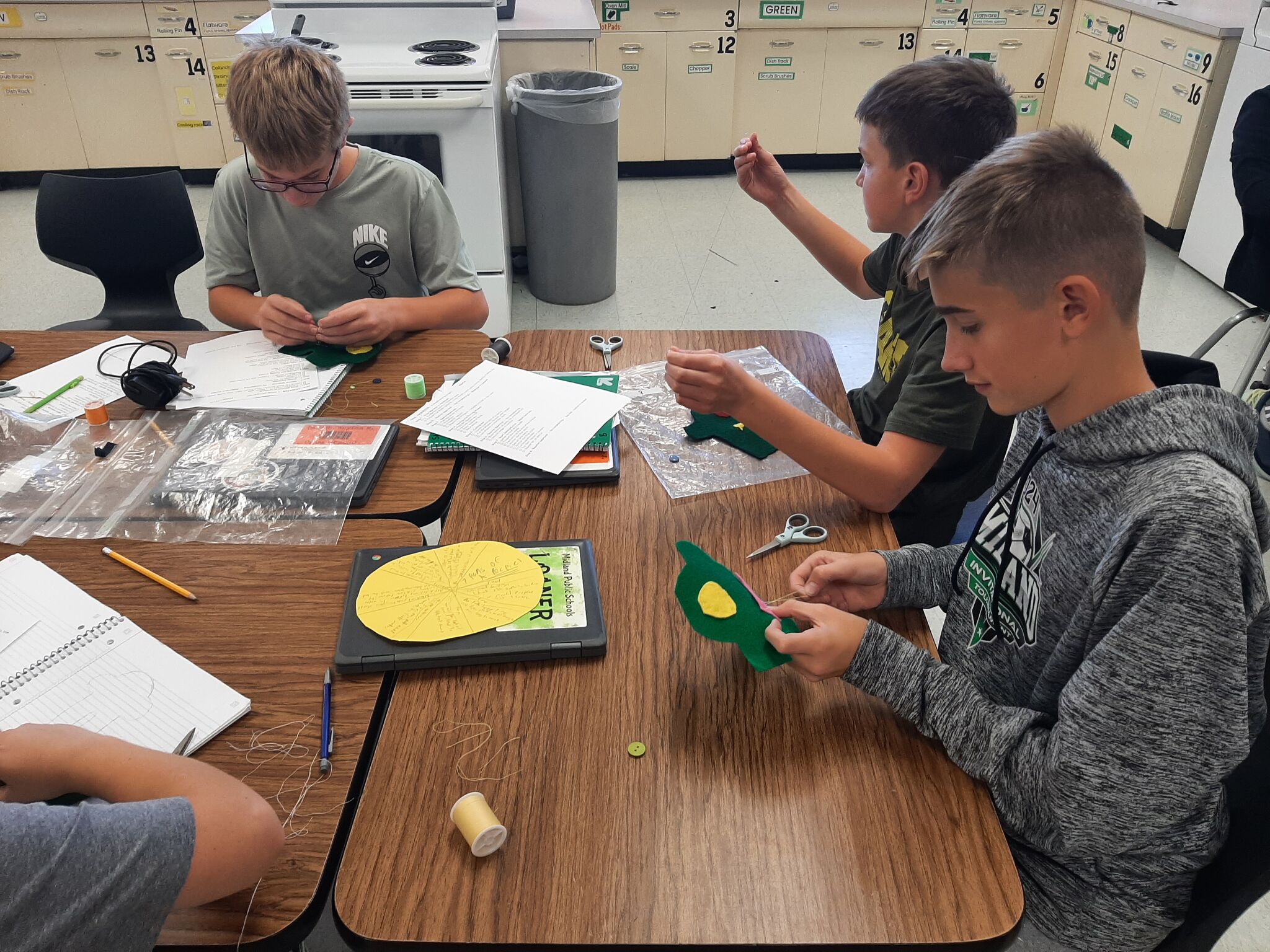 Middle school students learn real-world skills