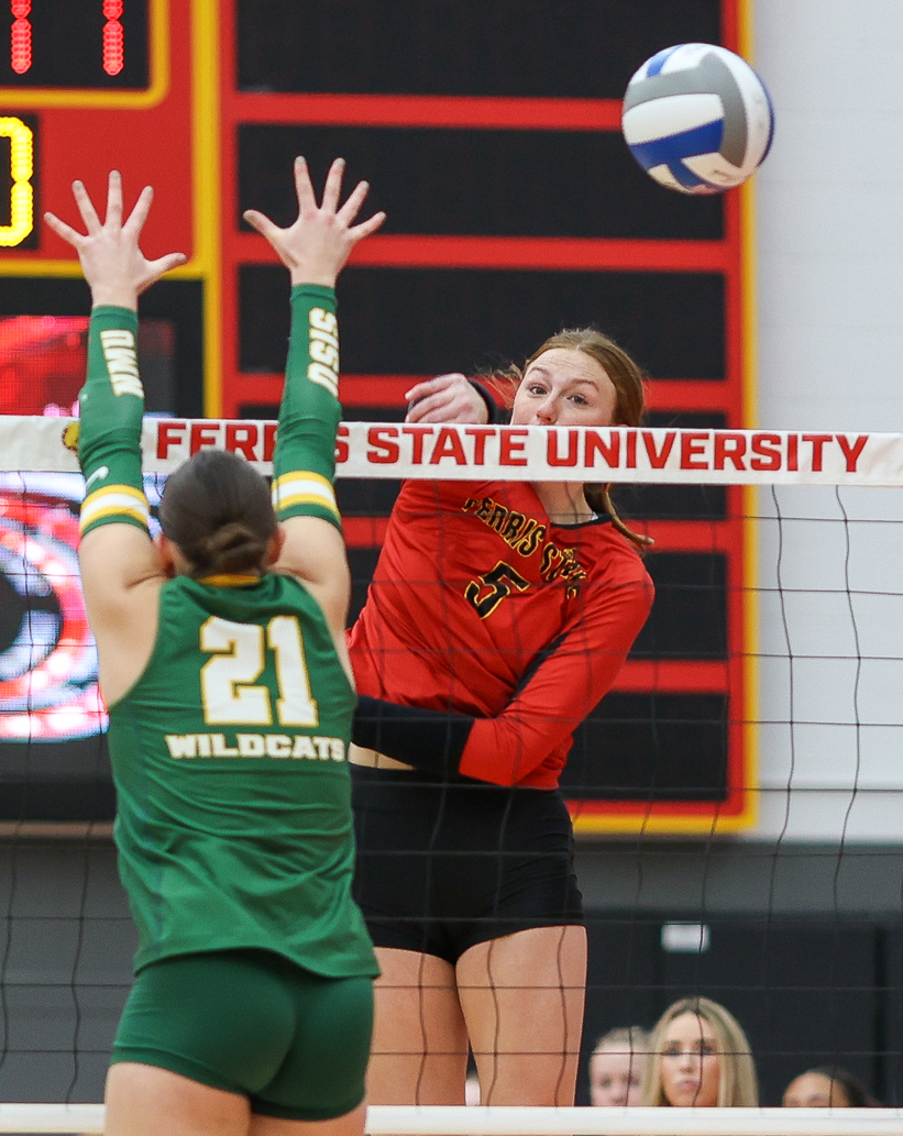 Ferris volleyball players, coach gain regional honors