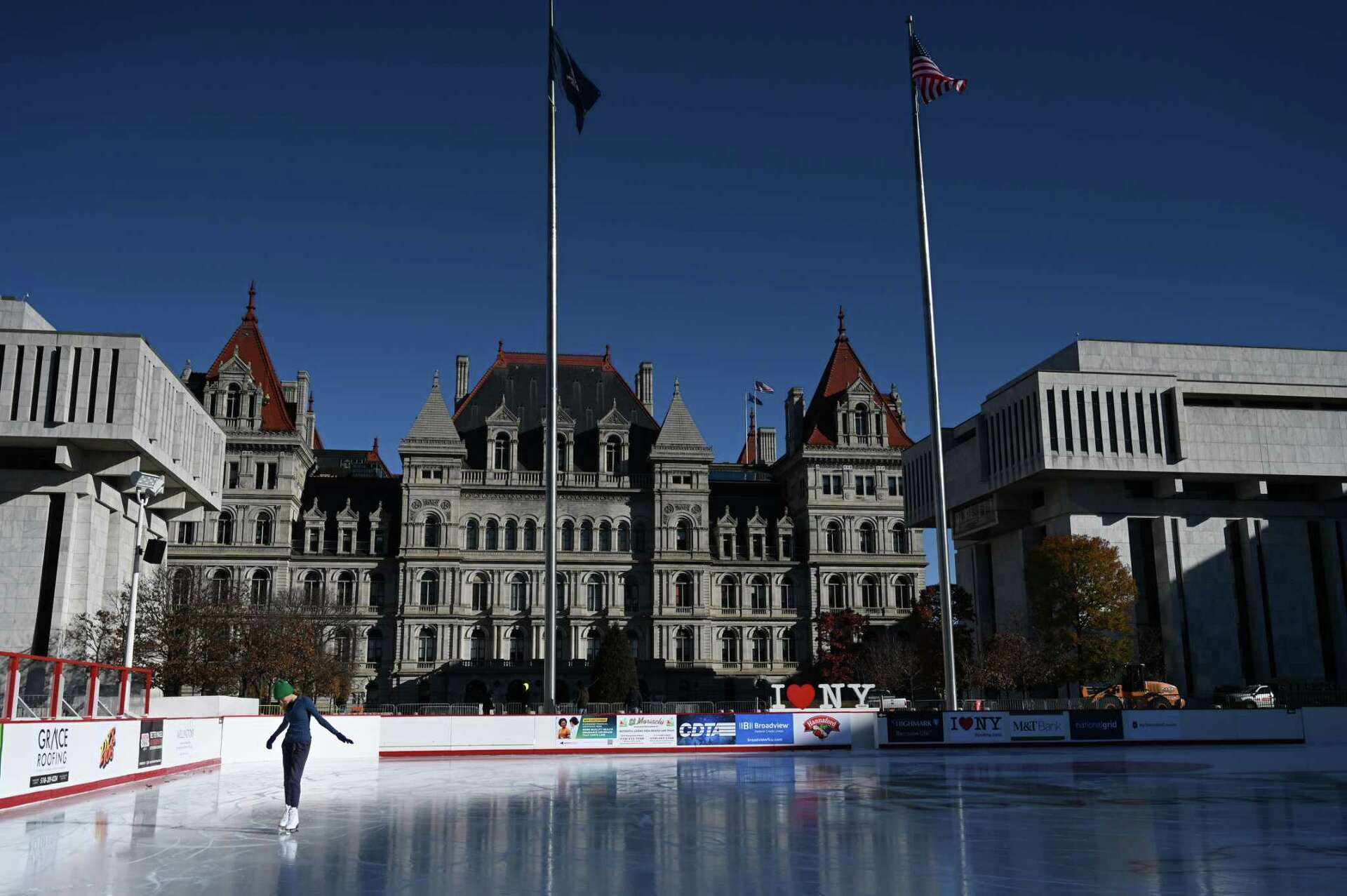 Photos: Empire State Plaza outdoor ice skating rink opens