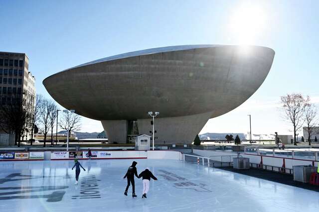 Photos: Empire State Plaza outdoor ice skating rink opens
