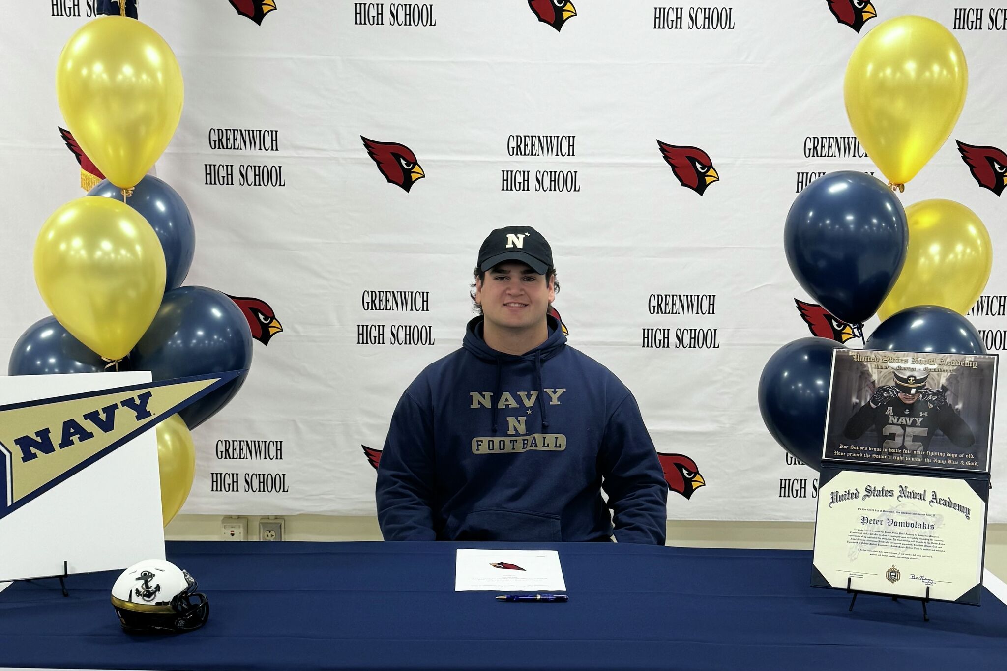 Where Connecticut based football players signed to play in college