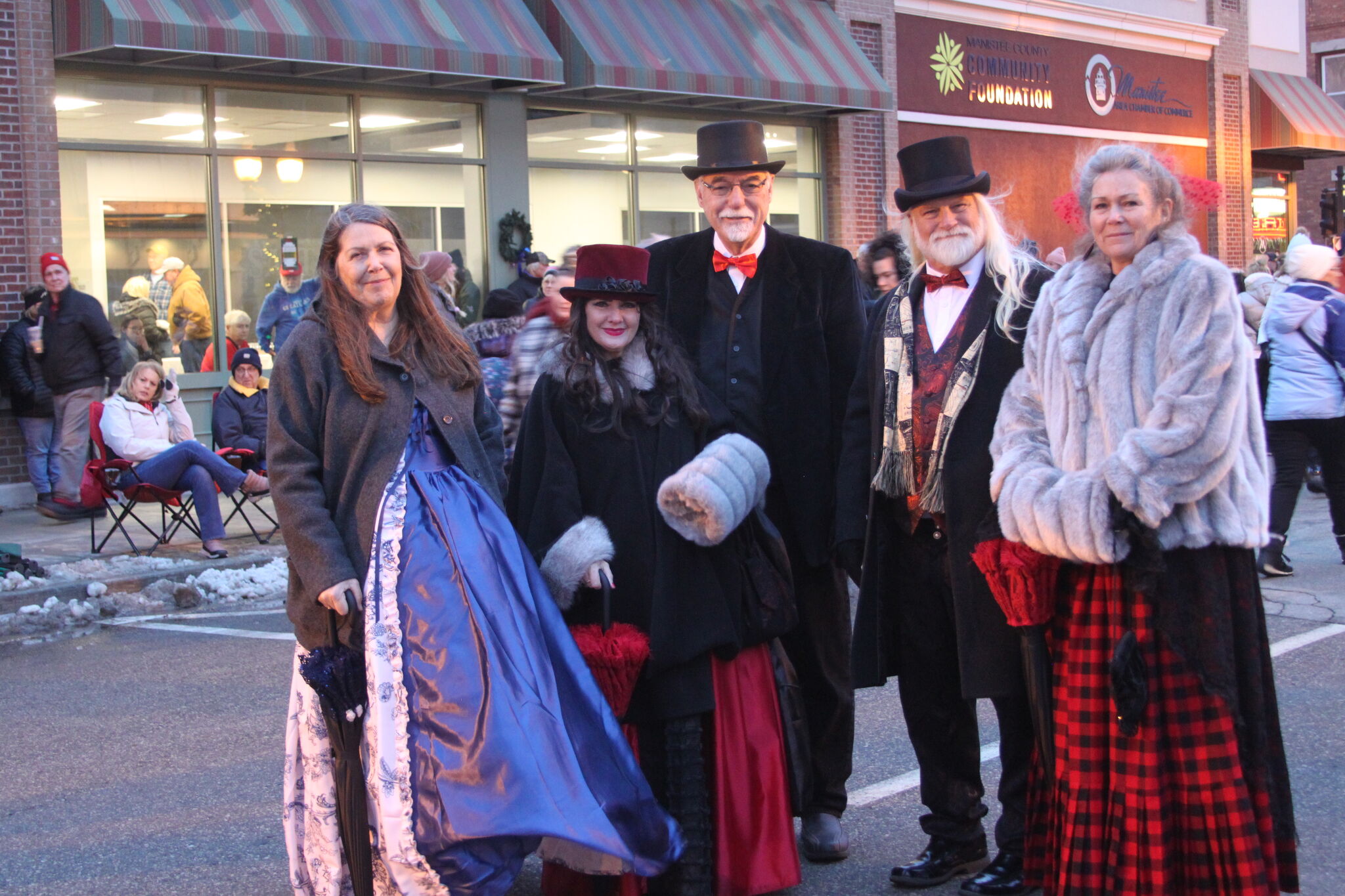 Thousands gather to watch the Victorian Sleighbell Parade