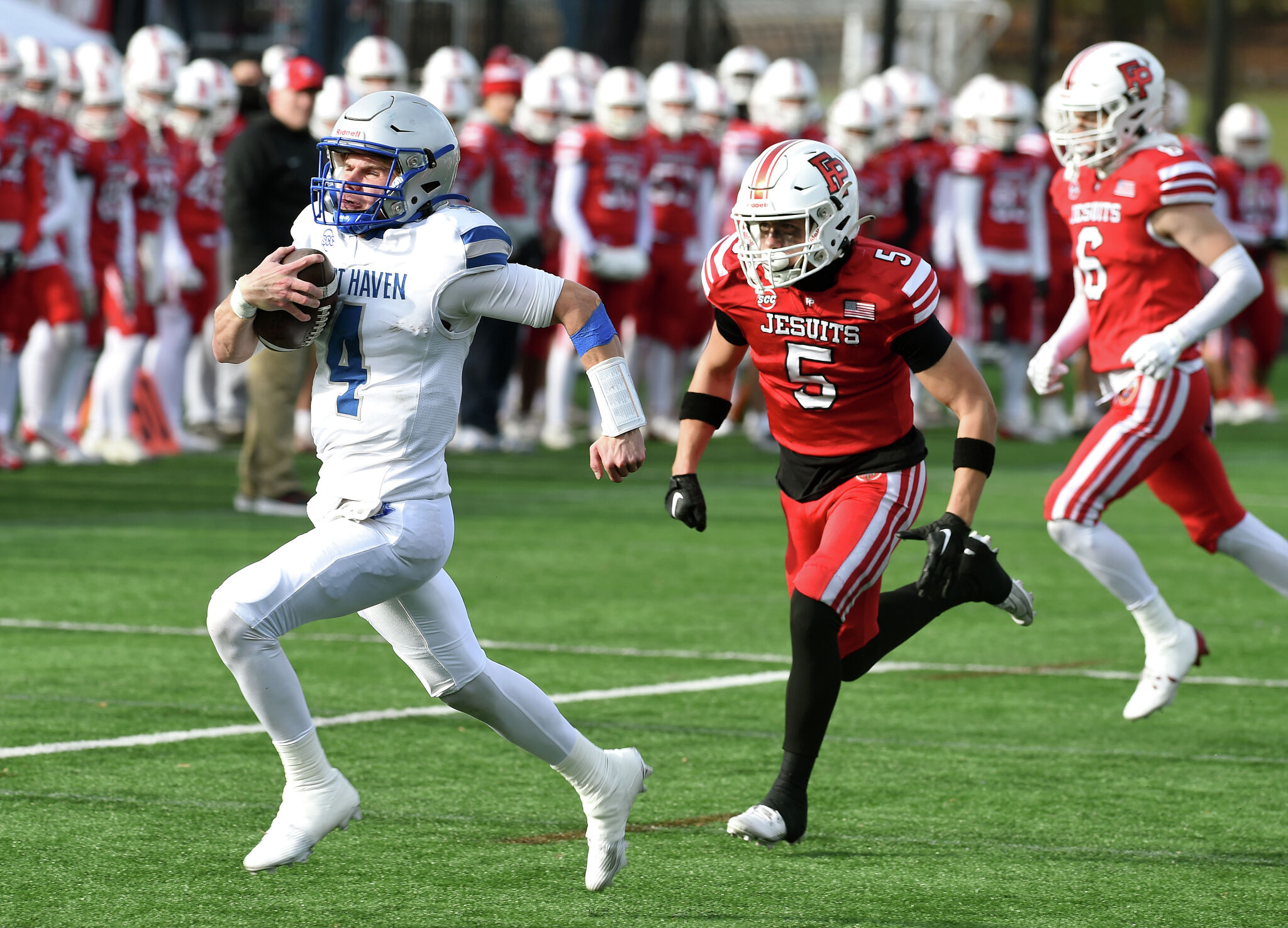West Haven football defeats Fairfield Prep CIAC Class LL playoff semis