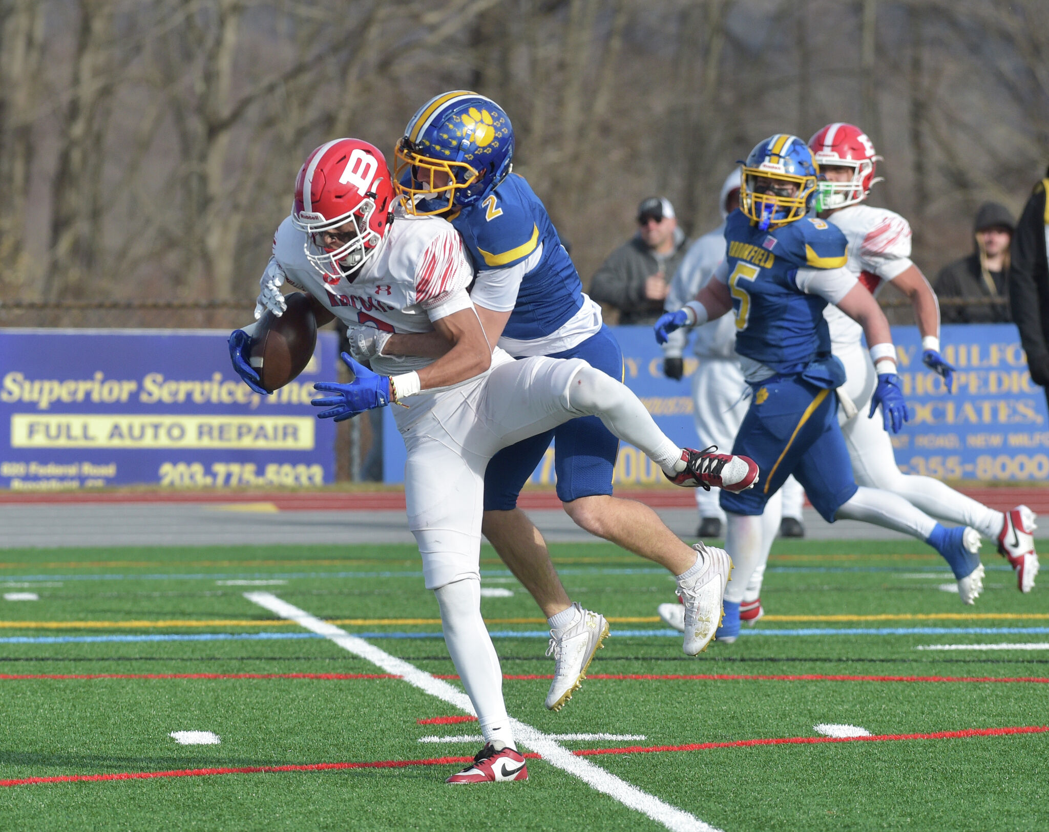 Brookfield football's defense dominated in the CIAC state tournament