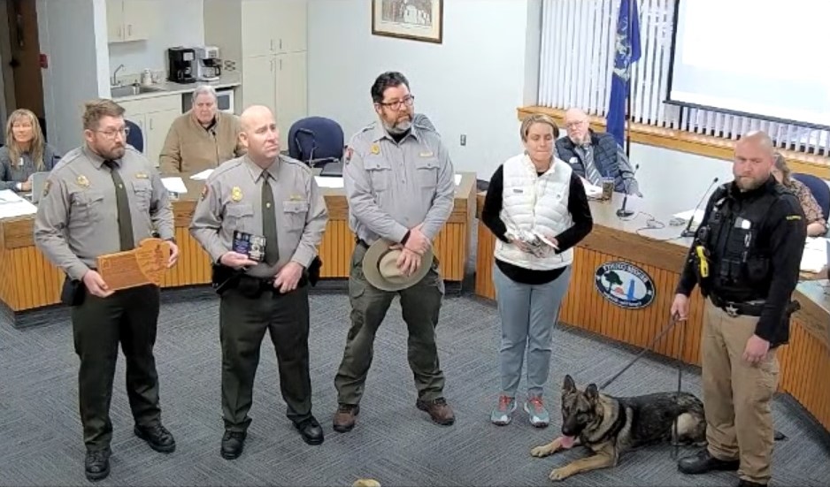 Benzie deputy and K-9 duo honored for arrest at Sleeping Bear Dunes