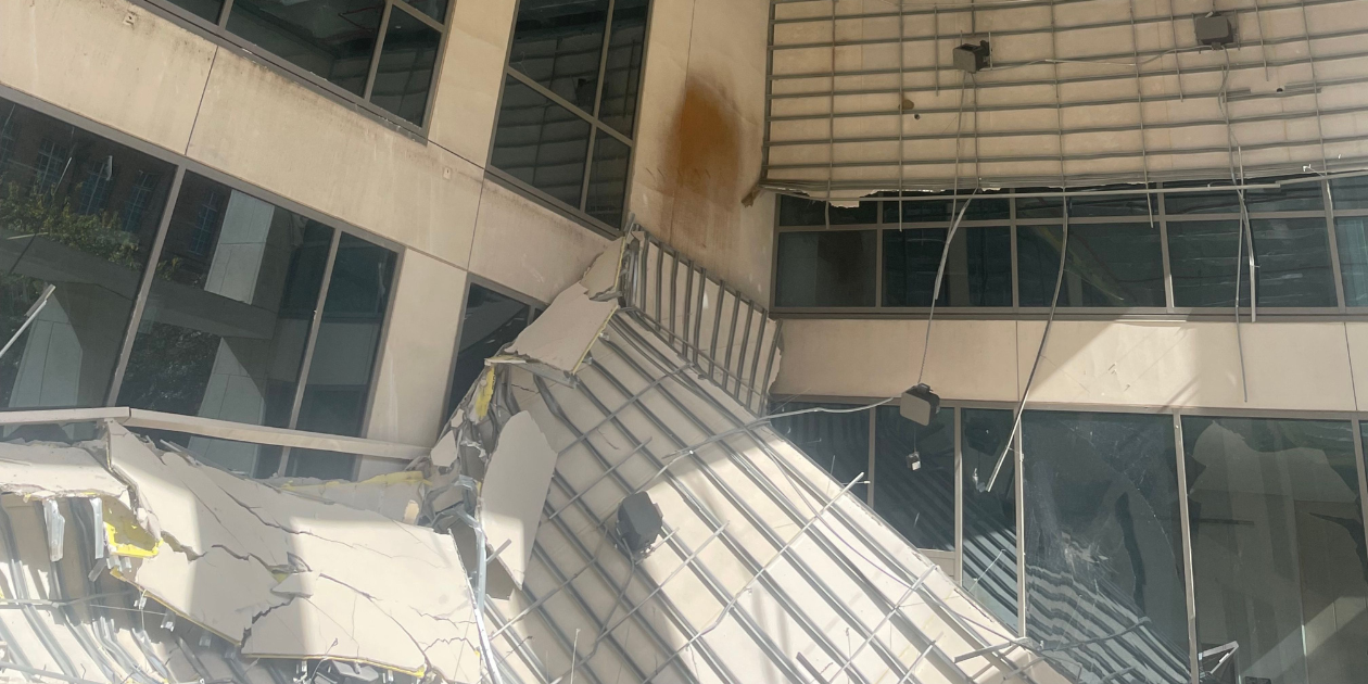 Ceiling collapses at 14-year-old UT building in Austin
