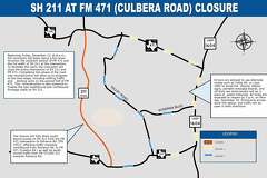 San Antonio highway undergoes reconstruction, traffic shift