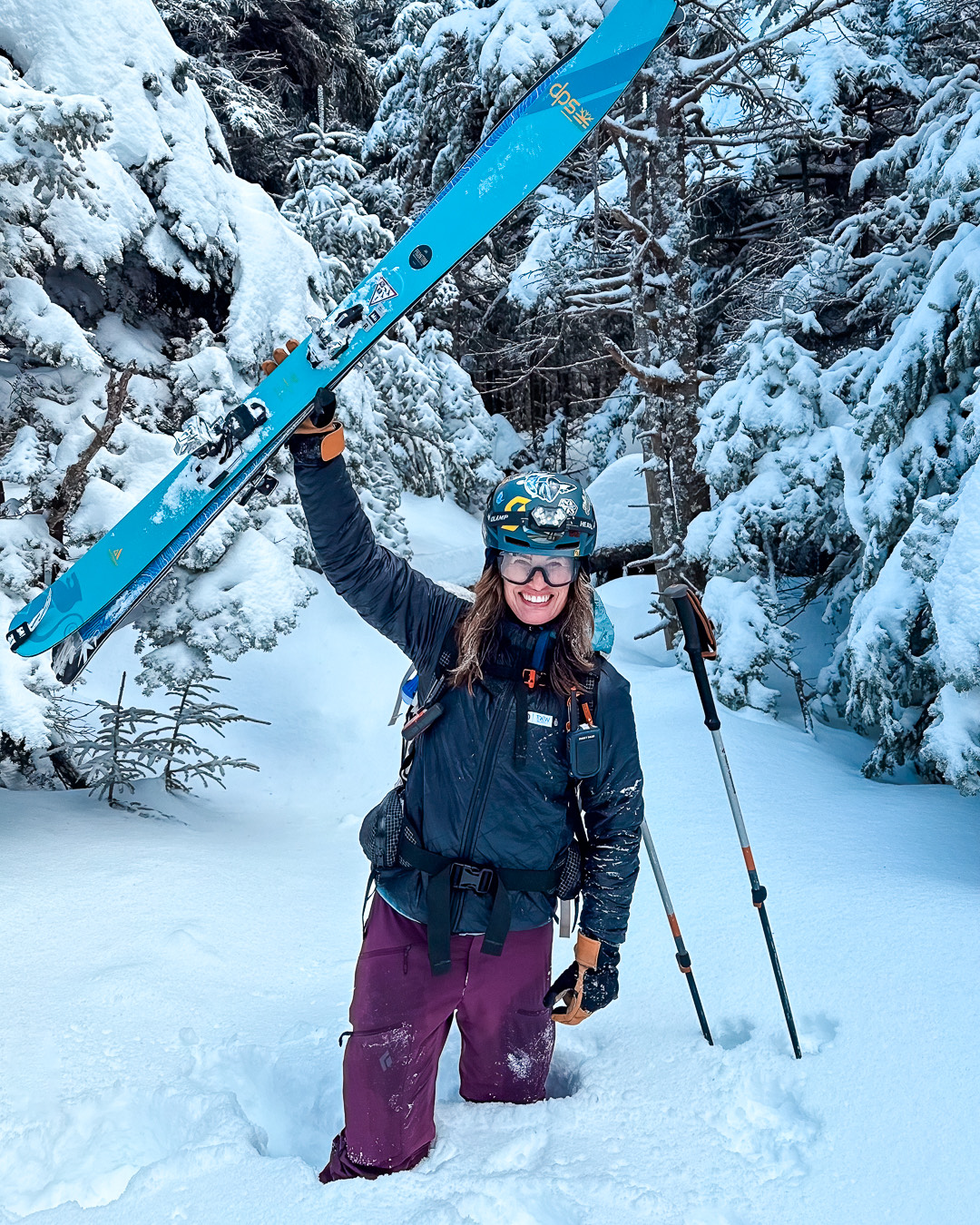 Julie McGuire skis down all 33 Catskill high peaks, a record