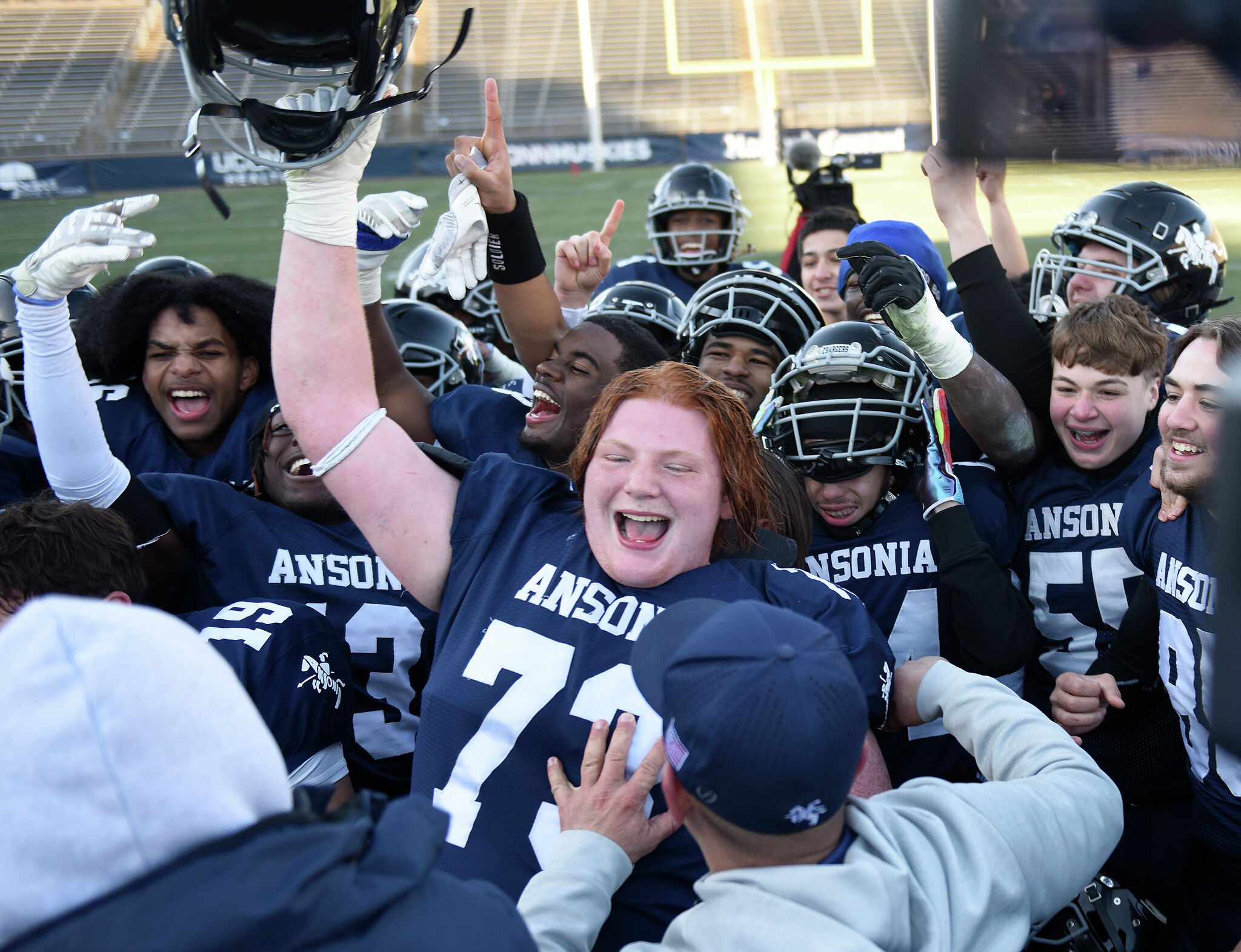 Ansonia football beats Bloomfield to claim its 22nd CIAC state title