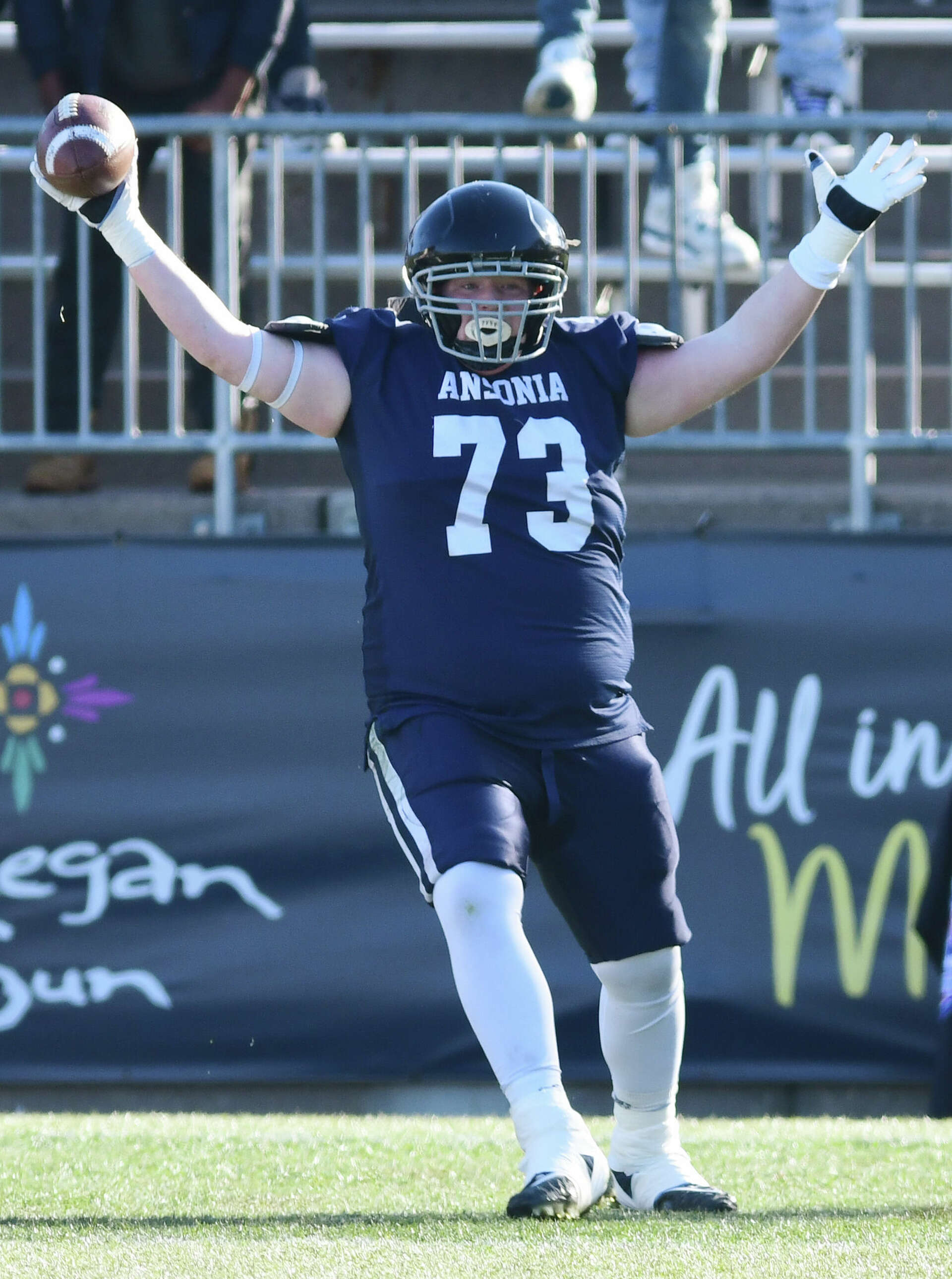 Jacob Romanowski is Ansonia football's face of the franchise
