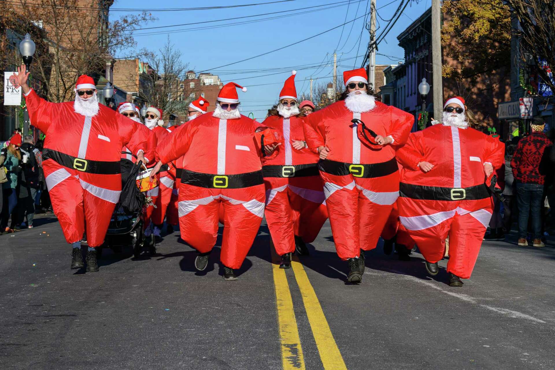 Photos: Crowd runs for charity at Albany Santa Speedo Sprint