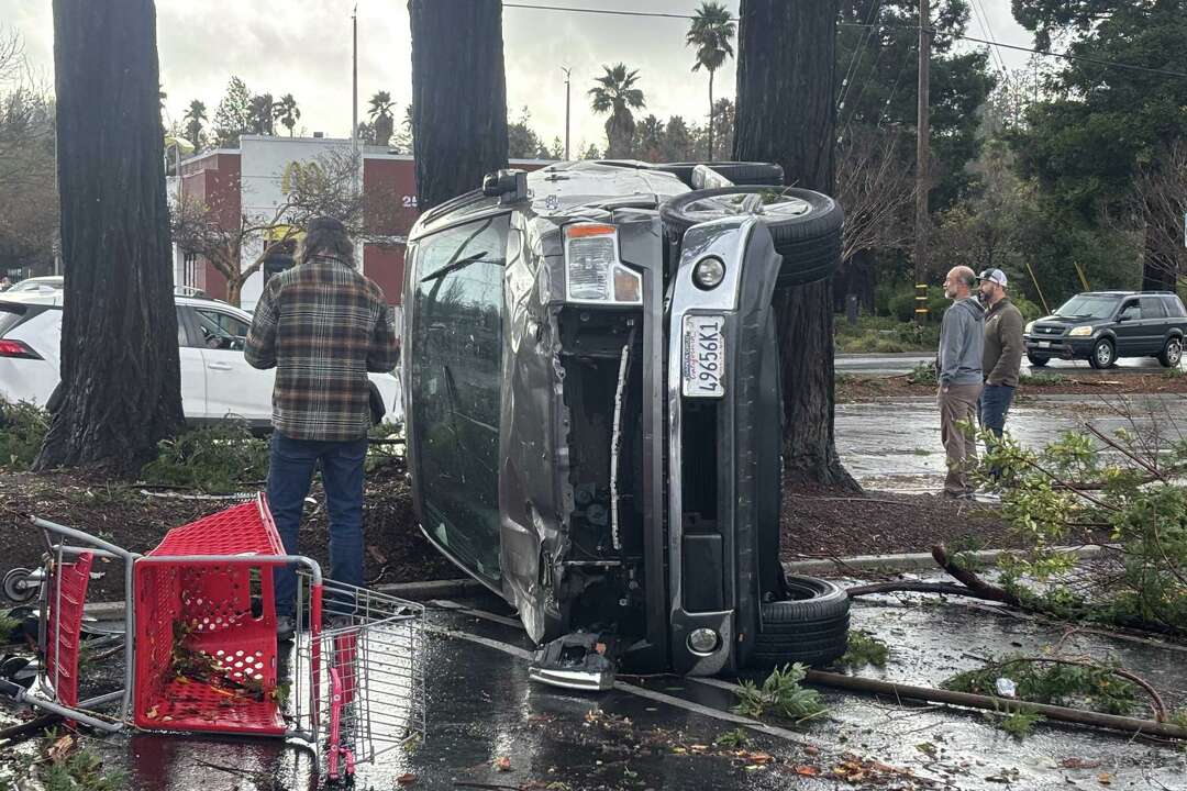 Tornado flips cars, knocks down power lines in California