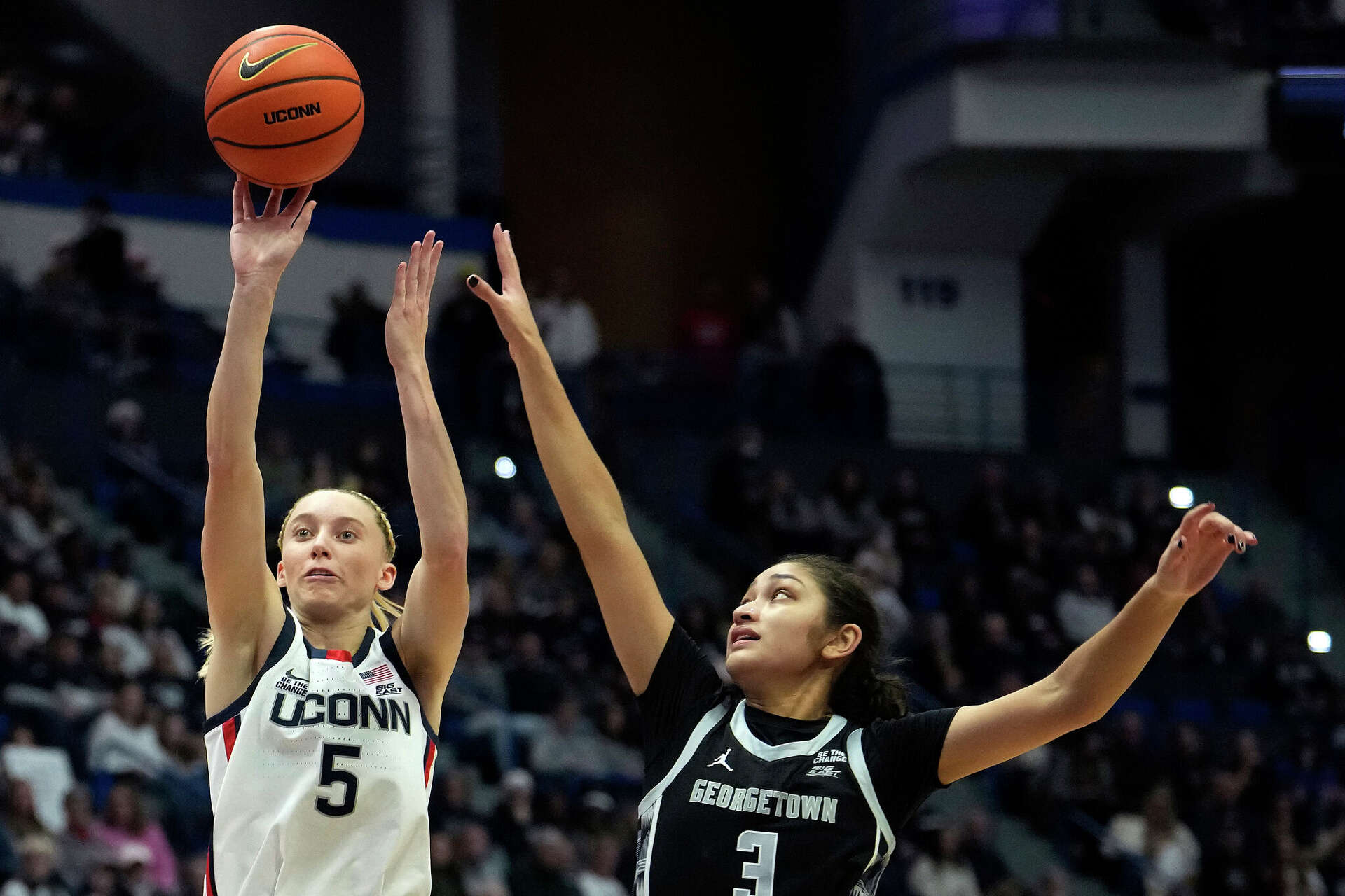 UConn women's basketball opens Big East play defeating Georgetown