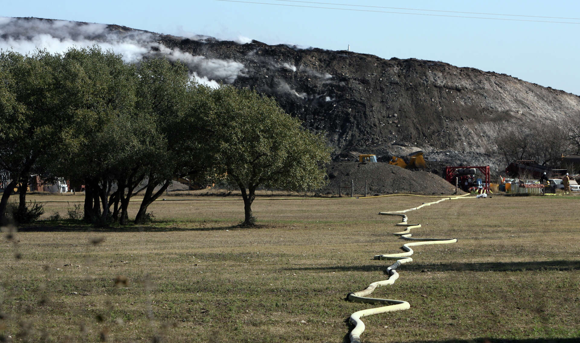 Helotes mulch pile caught fire Christmas Day 18 years ago