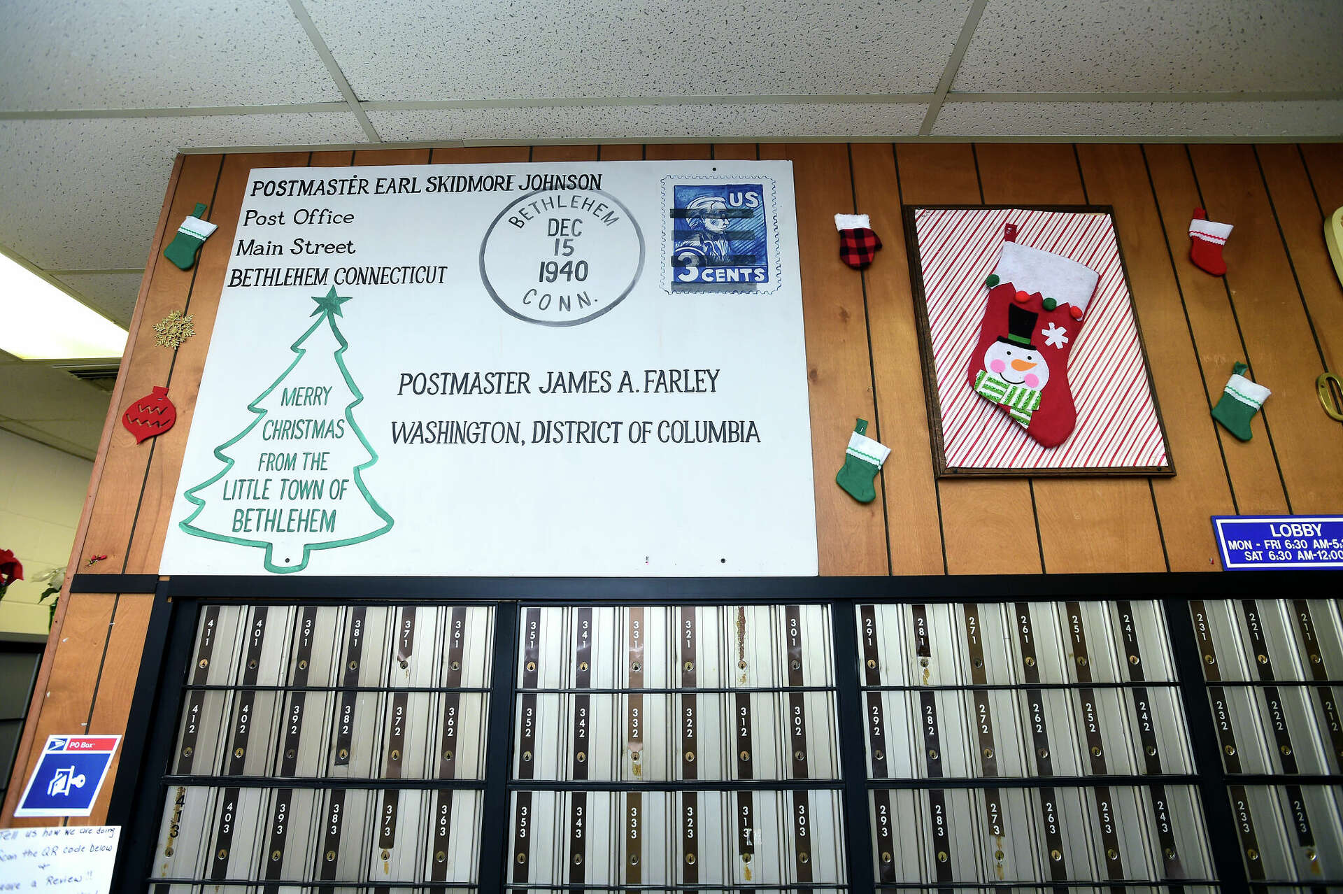 Bethlehem post office makes holiday special with iconic stamps