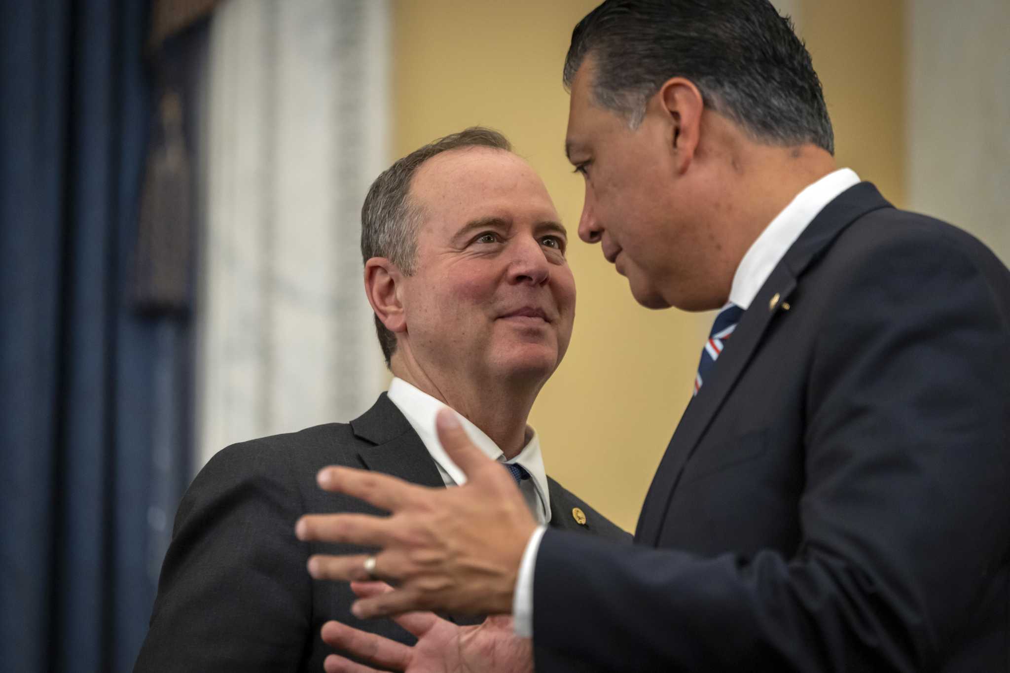 California's Democratic senators split on Schiff's first major vote