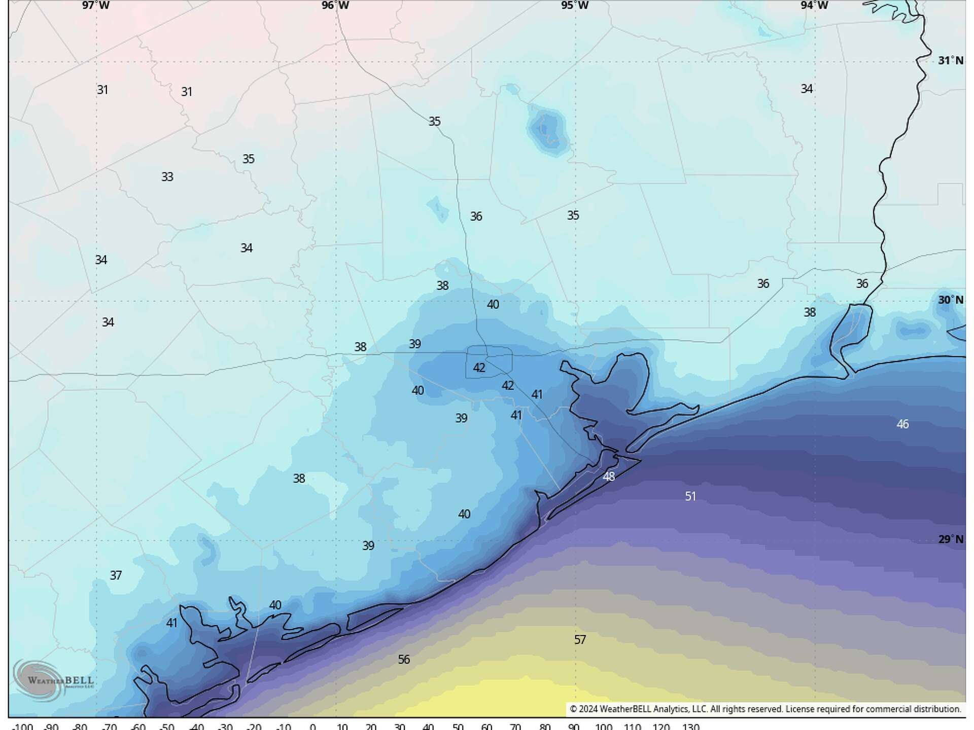 Houston near normal winter temps. Will it stay cold for Christmas?
