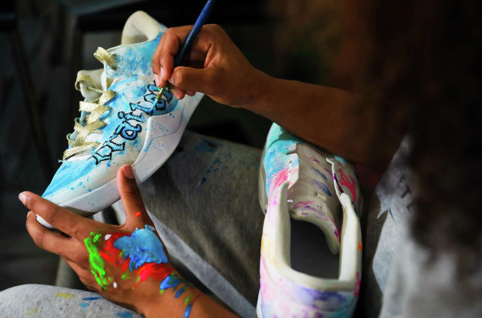 Cal basketball player’s shoe designs a hit among All-Star clientele