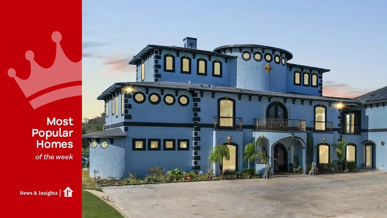 $3.9 Million Bright Blue Megamansion With Pool-Inspired Interior ...