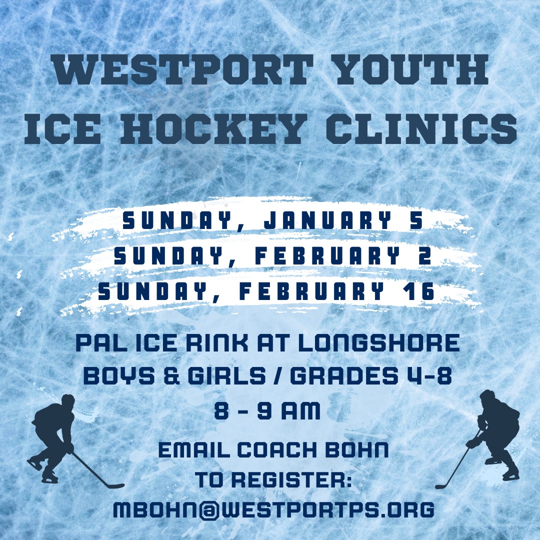 Westport youth ice hockey clinics to be held in winter 2025