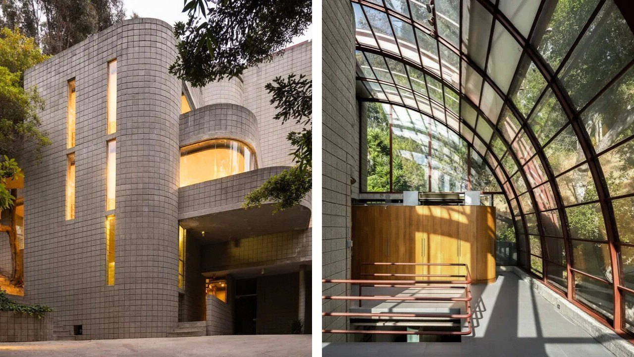 Dramatic Concrete-and-Glass Santa Monica Masterpiece Designed by Famed ...