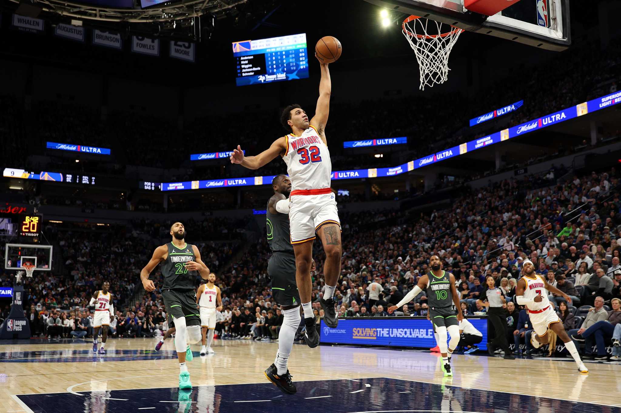 Warriors’ Trayce Jackson-Davis displays readiness with force, finesse