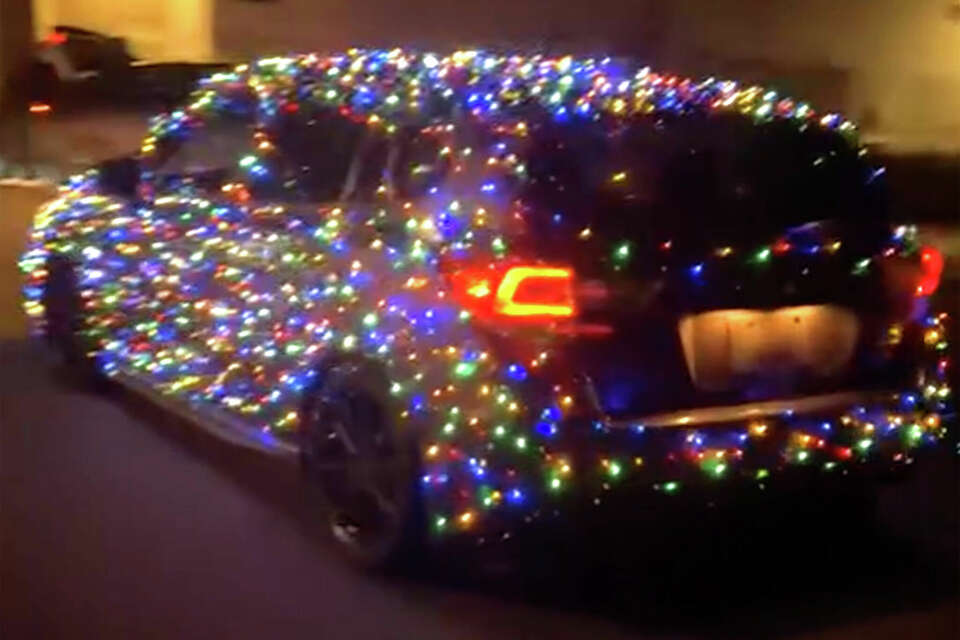 Christmas lights on cars is a trend in CT and nation, but is it legal?