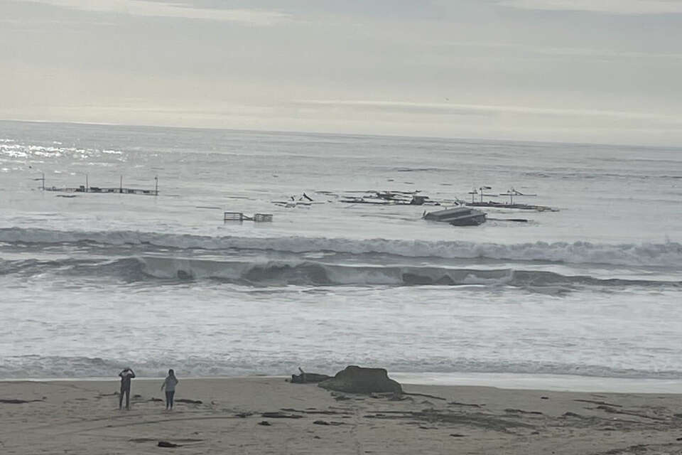 Santa Cruz Wharf collapses as strong storms hit California coast