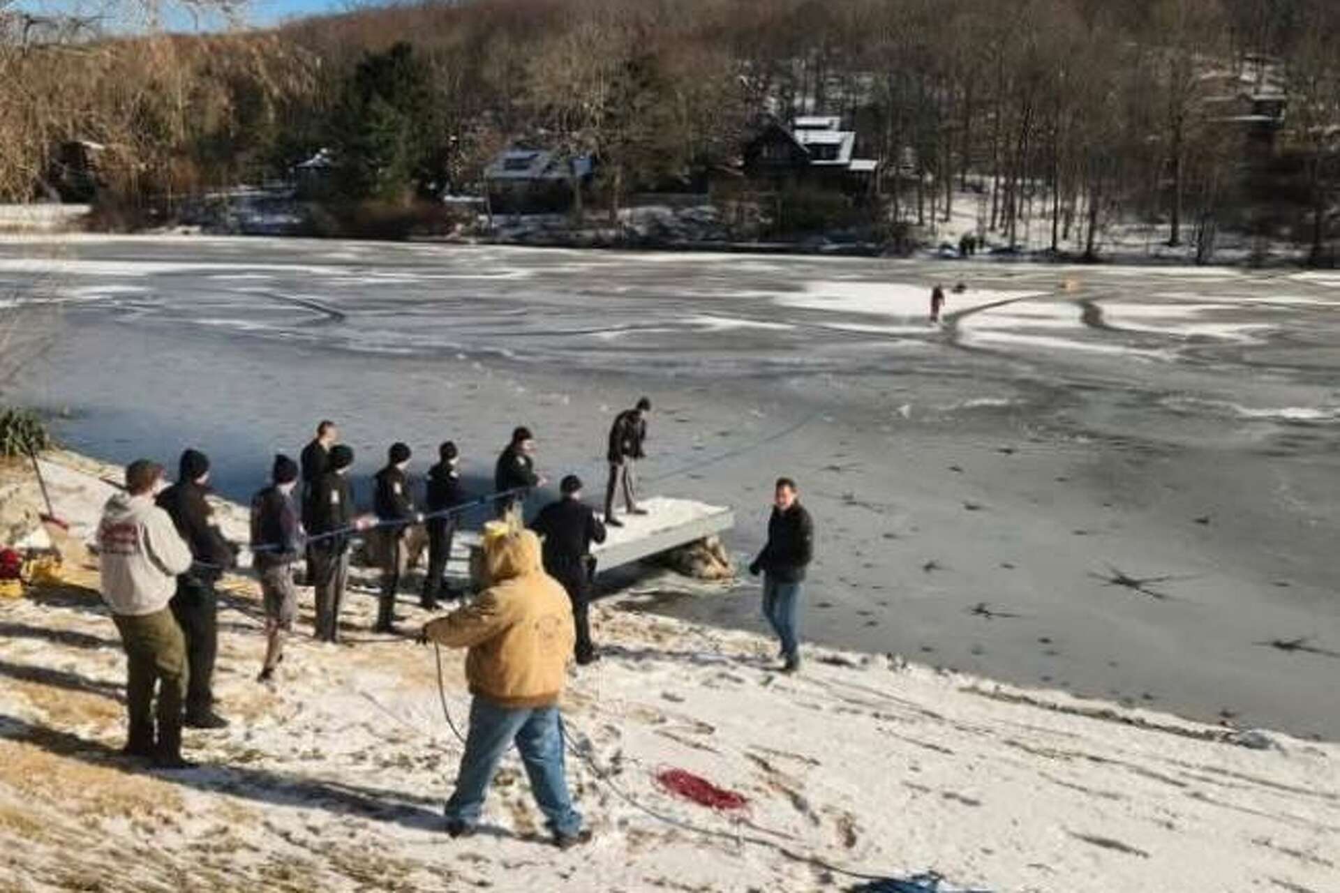 Man rescued in Dutchess County after falling through ice
