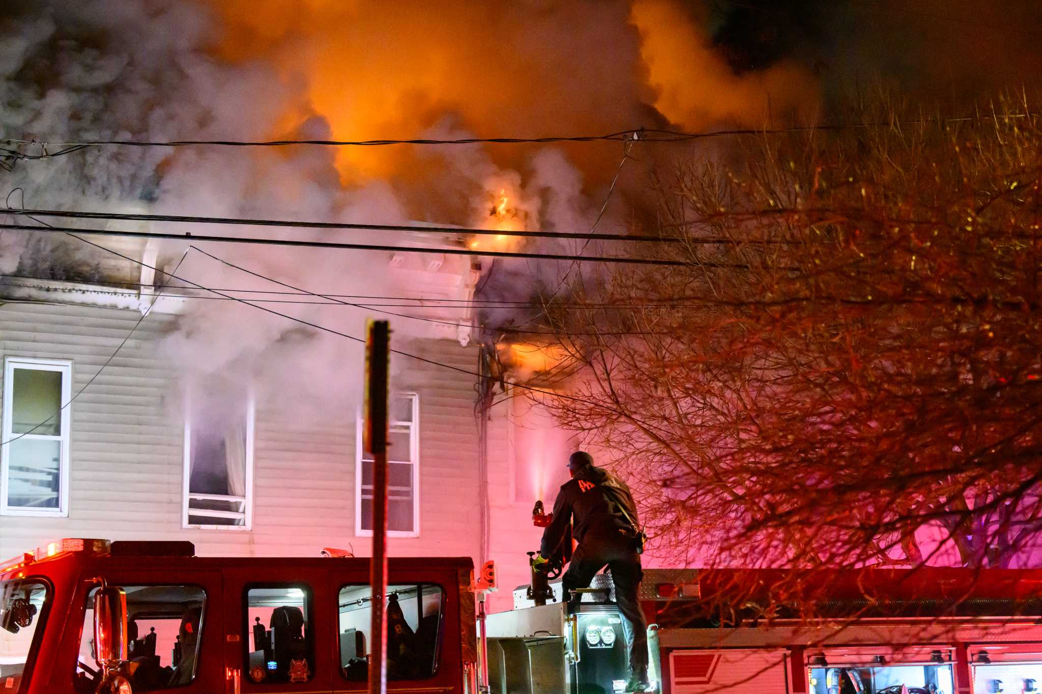 Albany firefighters battle blaze in West Hill