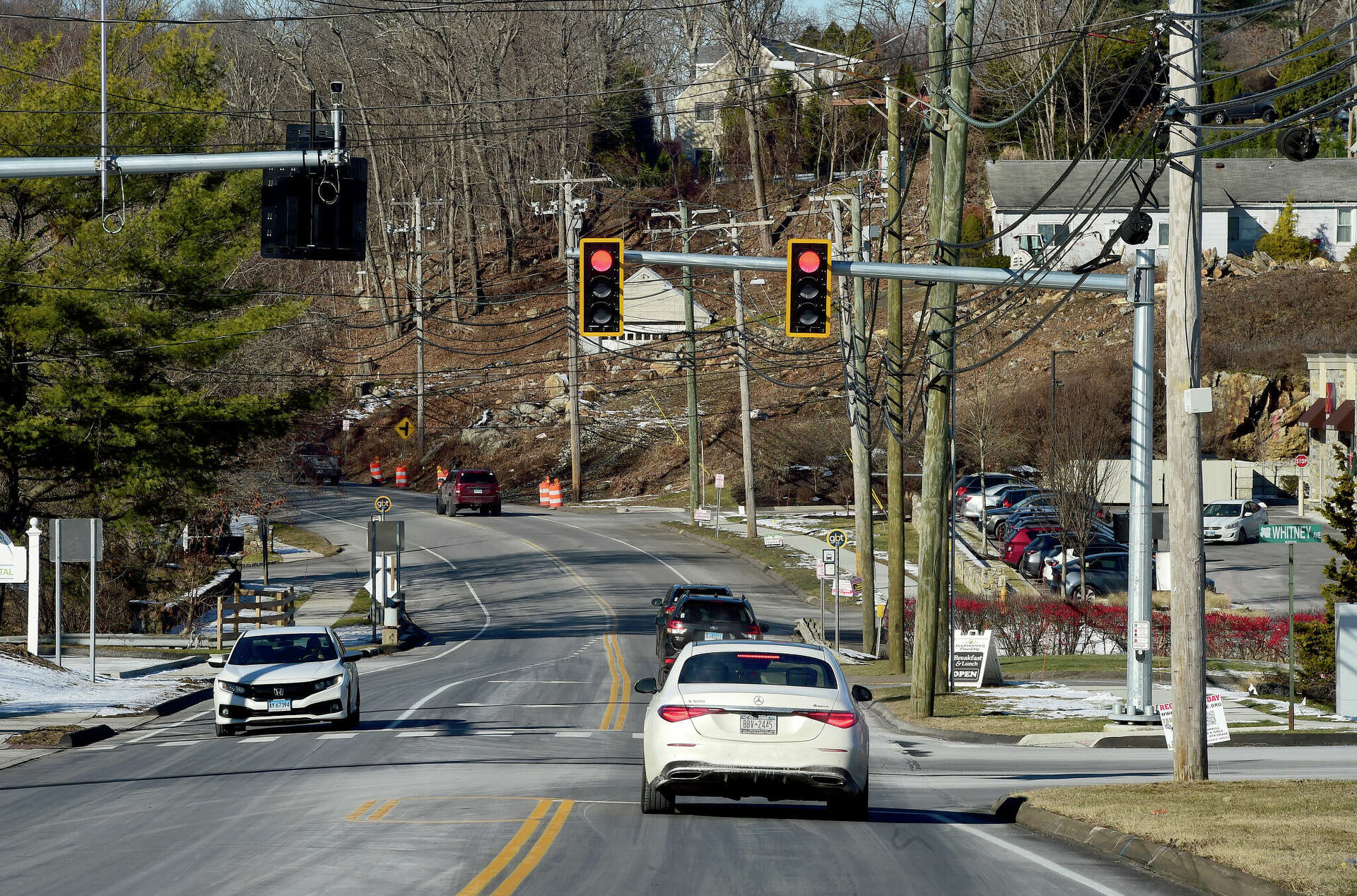 Traffic light finally operational at Trumbull's Long Hill Green