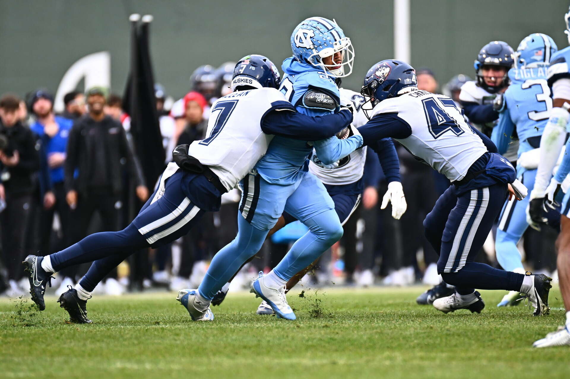 UConn football team rolls to win over North Carolina at Fenway Park