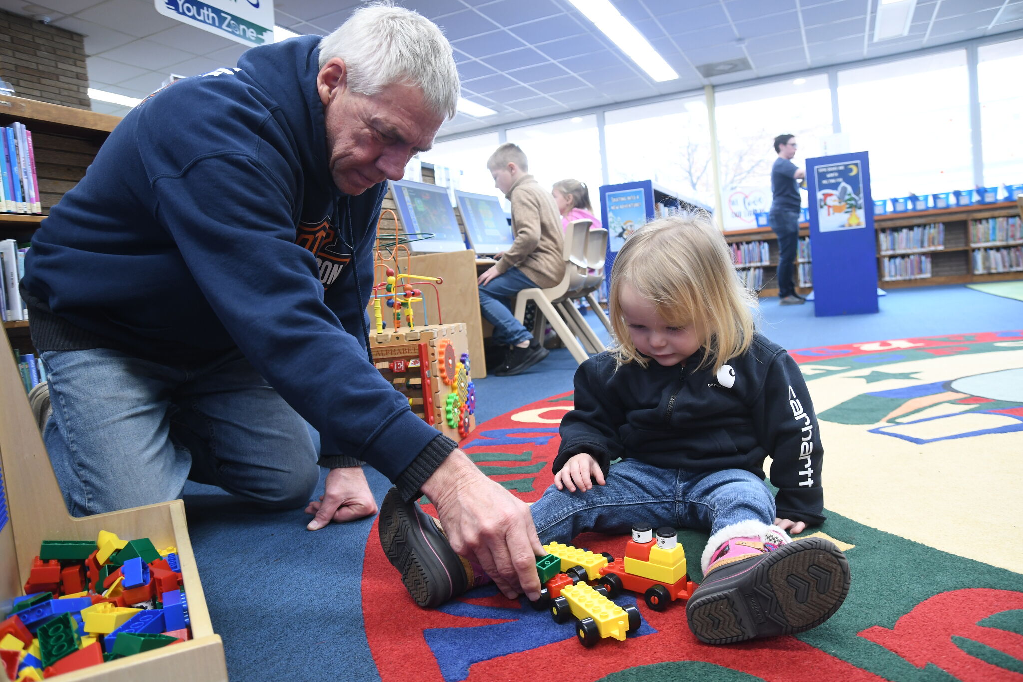 Families enjoy creative fun at Wood River Library's LEGO Build Day