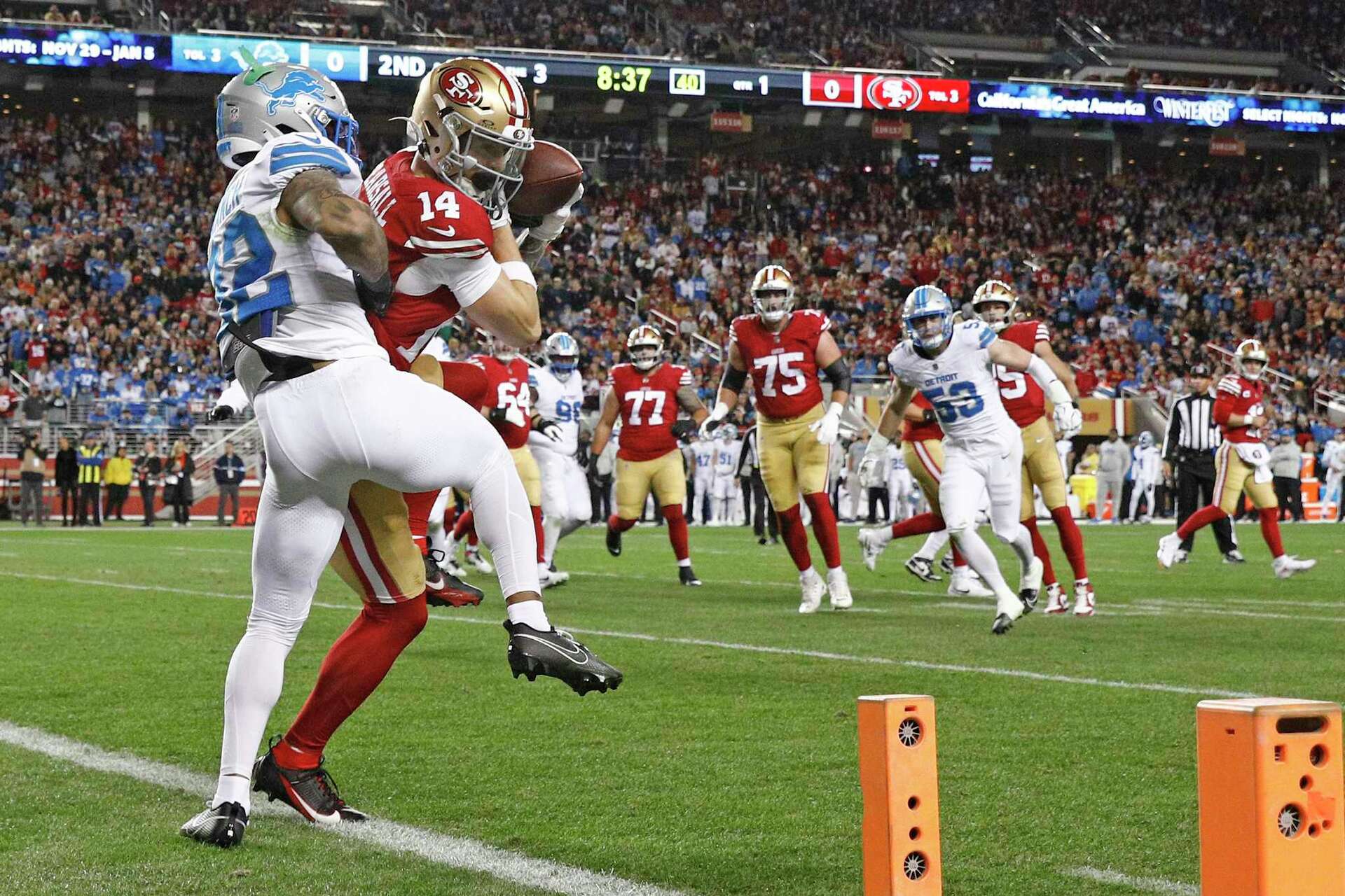 After being chewed out, 49ers’ Ricky Pearsall goes all out vs. Detroit