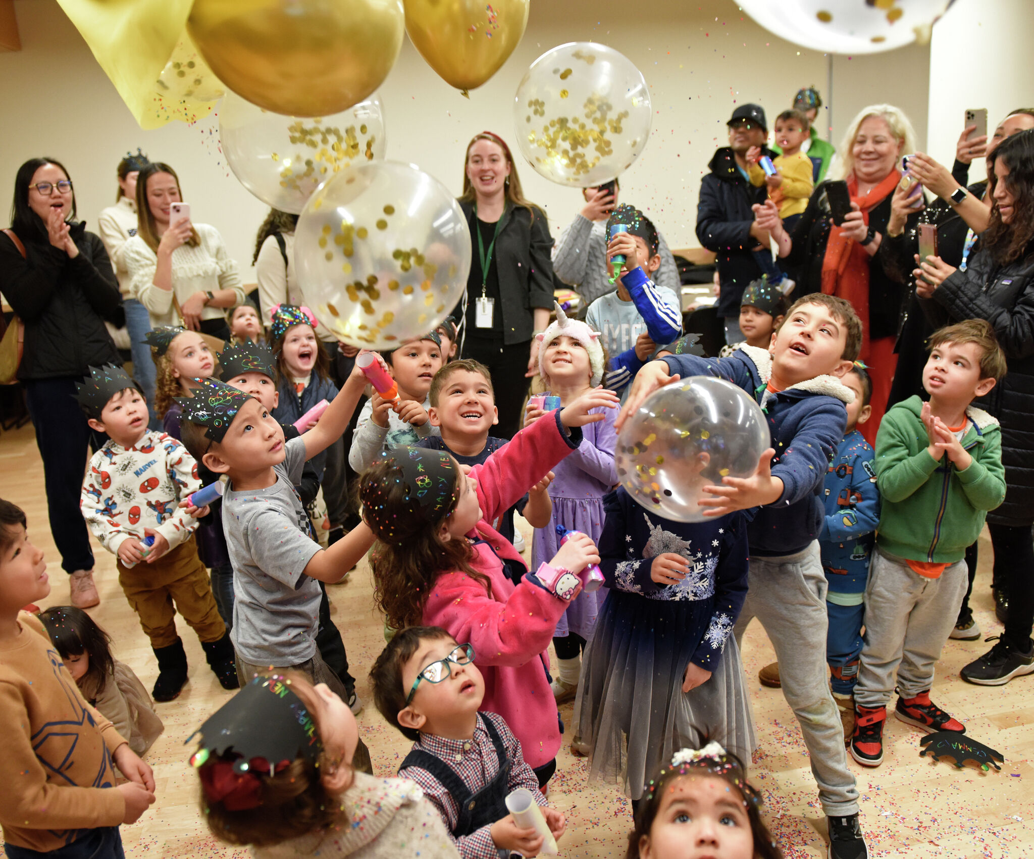 In Photos: Greenwich kids celebrate 'Noon Year's Eve' at library