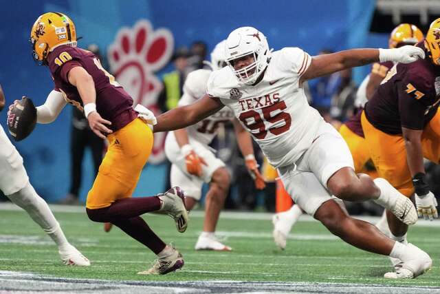Houston Texans meet with Texas' Barryn Sorrell, Alfred Collins